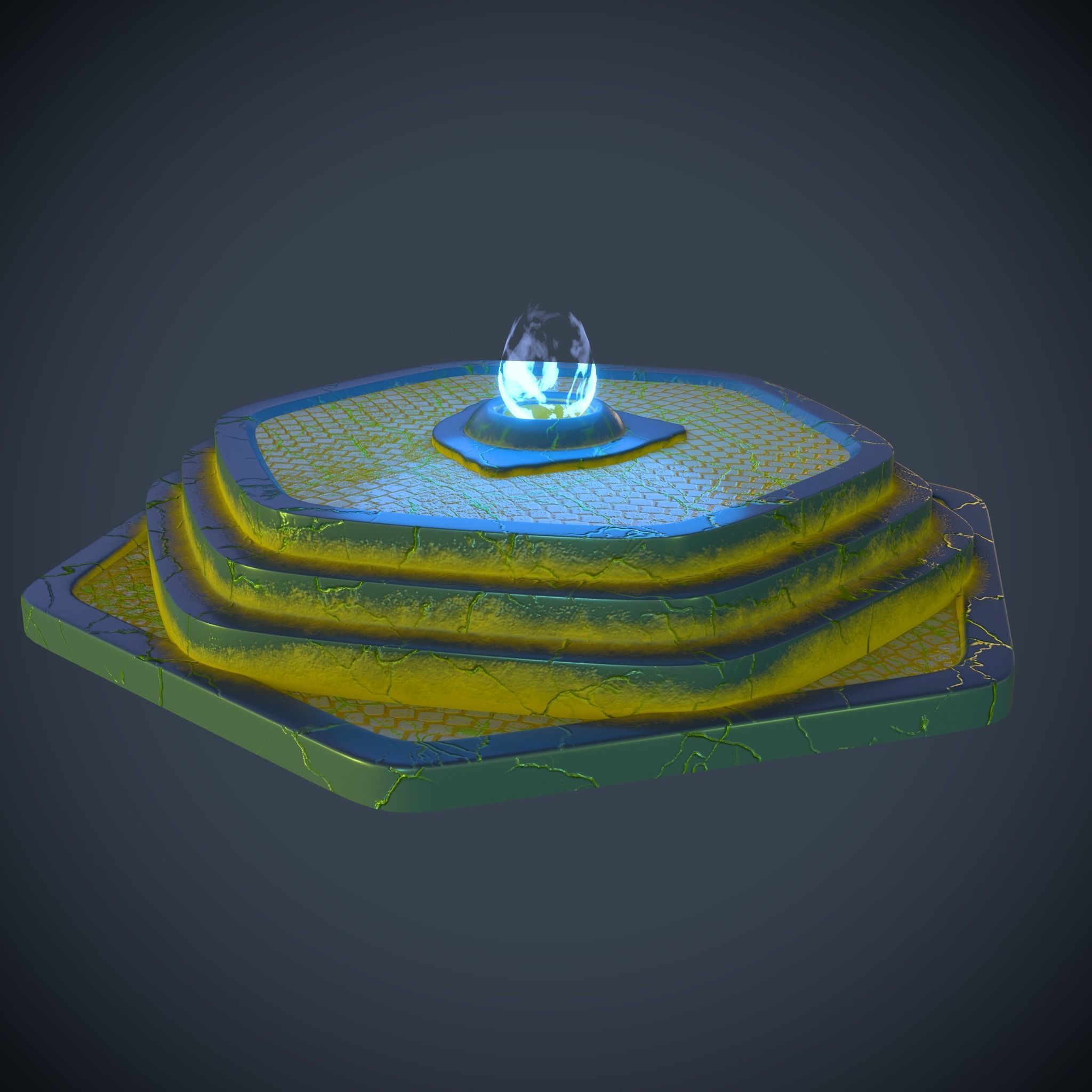 3D model Stylize Props Design Sacrificial Altar Game ready Prop Design ...