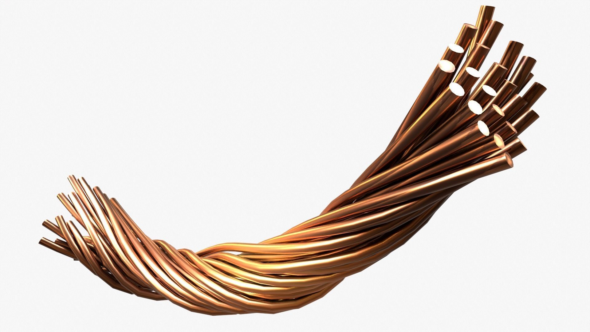3D model copper wire cable structure VR / AR / low-poly | CGTrader