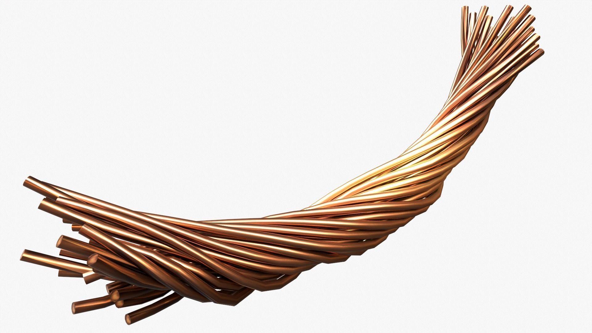 3D model copper wire cable structure VR / AR / low-poly | CGTrader
