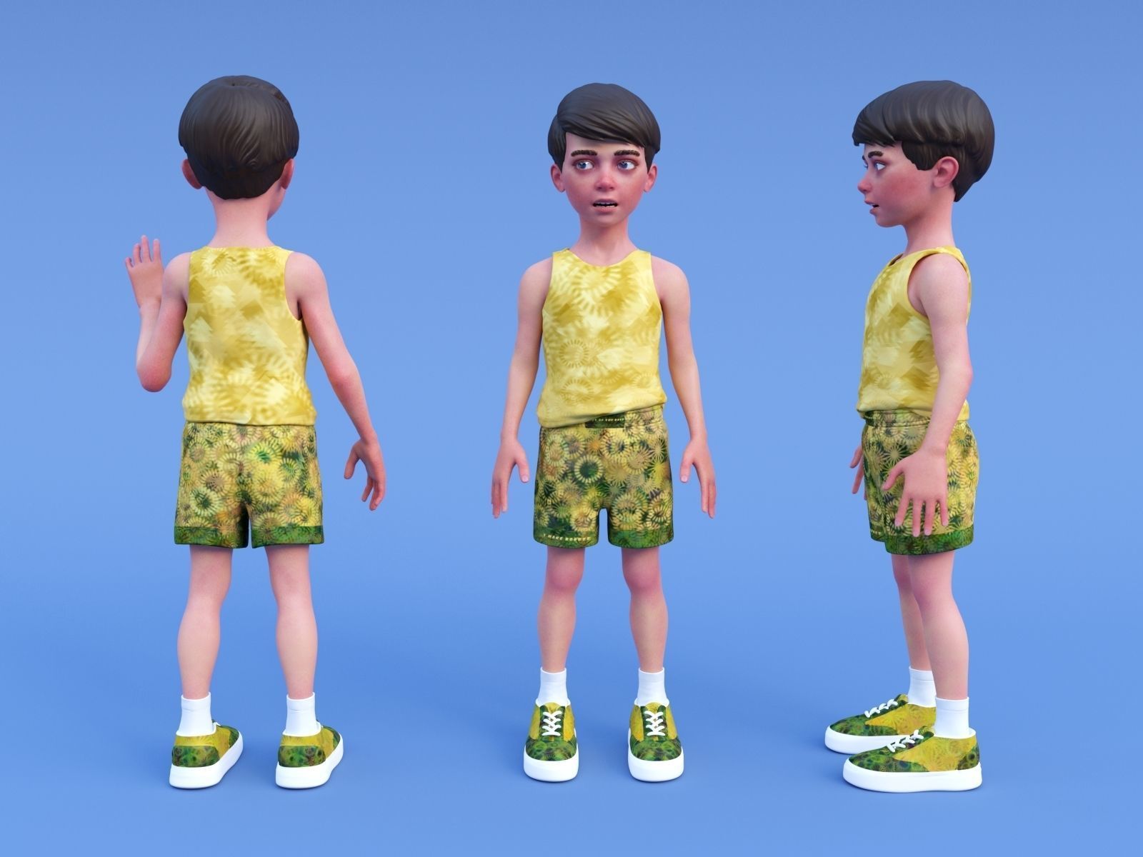 3D model Cartoon Boy Max VR / AR / low-poly | CGTrader