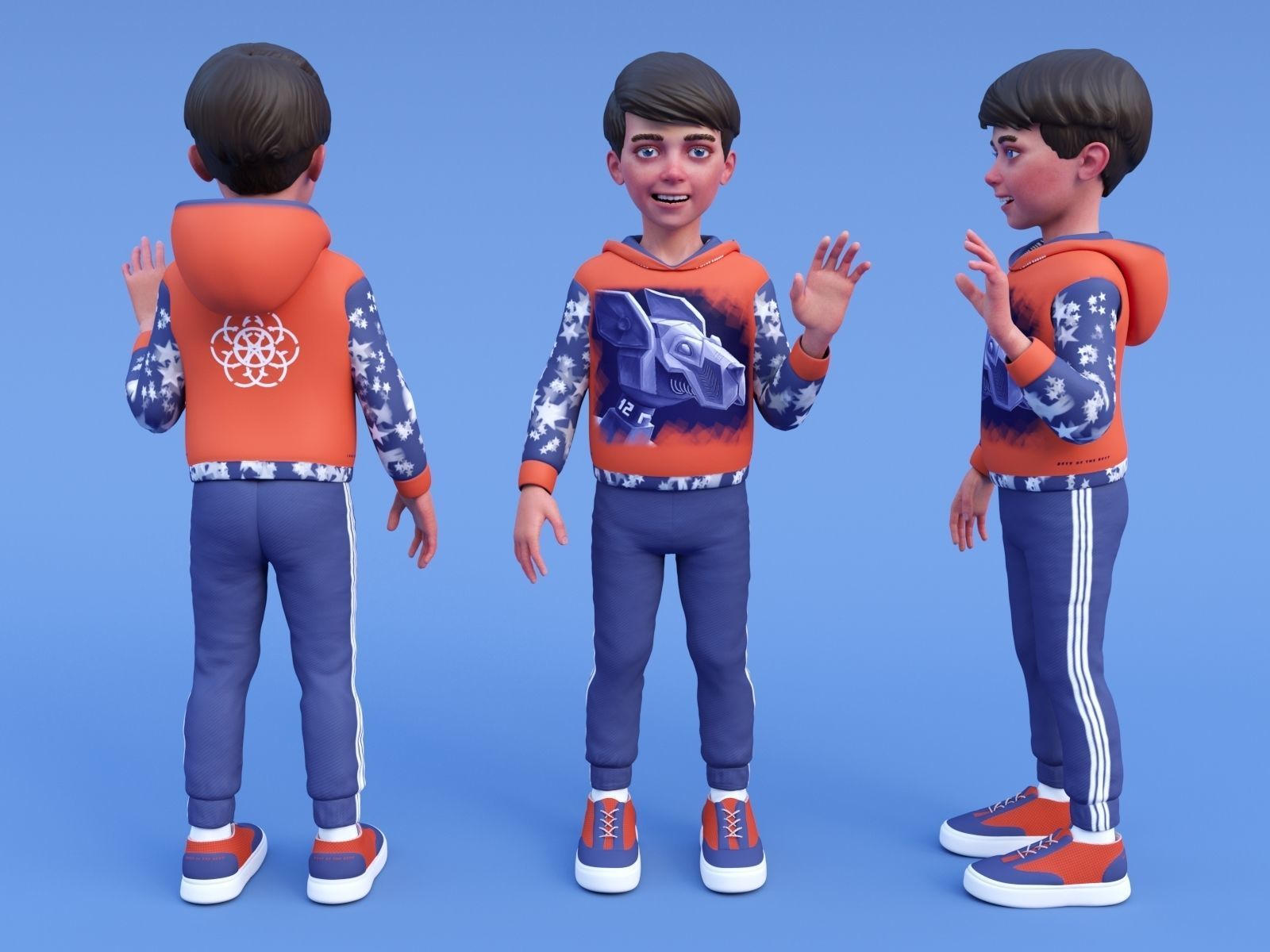 3D model Cartoon Boy Max VR / AR / low-poly | CGTrader