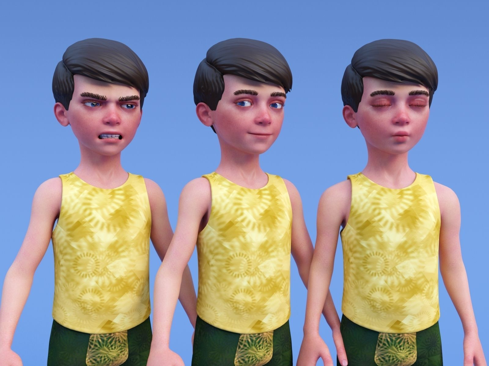 3D model Cartoon Boy Max VR / AR / low-poly | CGTrader