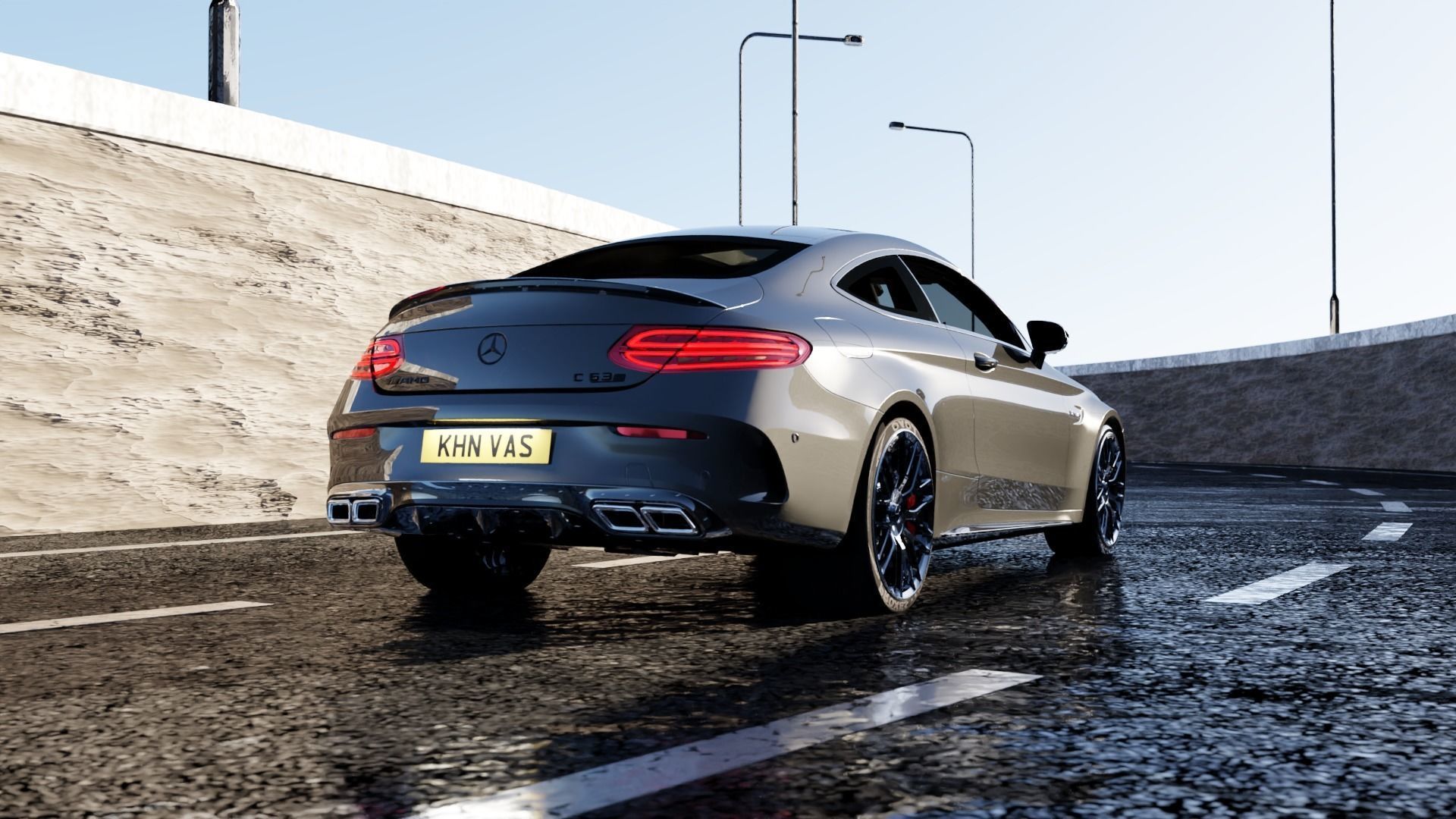 3D model Mercedes C63s Coupe AMG 2017 3D model - High Quality VR / AR ...