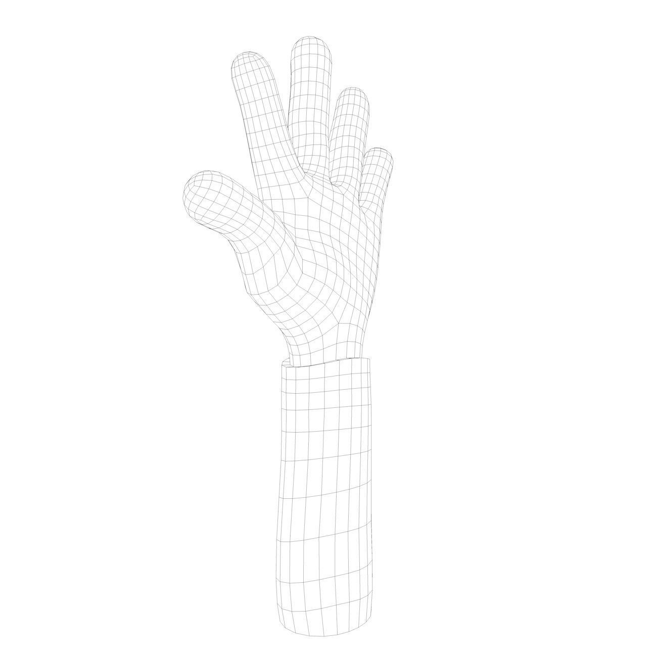 3D model Cartoon Rigged Hand VR / AR / low-poly | CGTrader