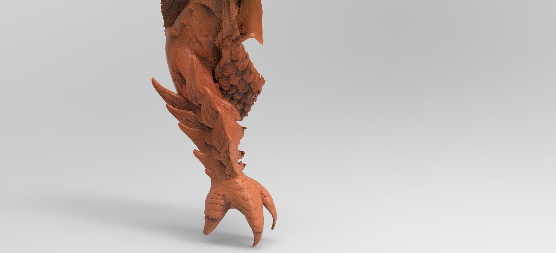 Dragon claw leg 3D model | CGTrader