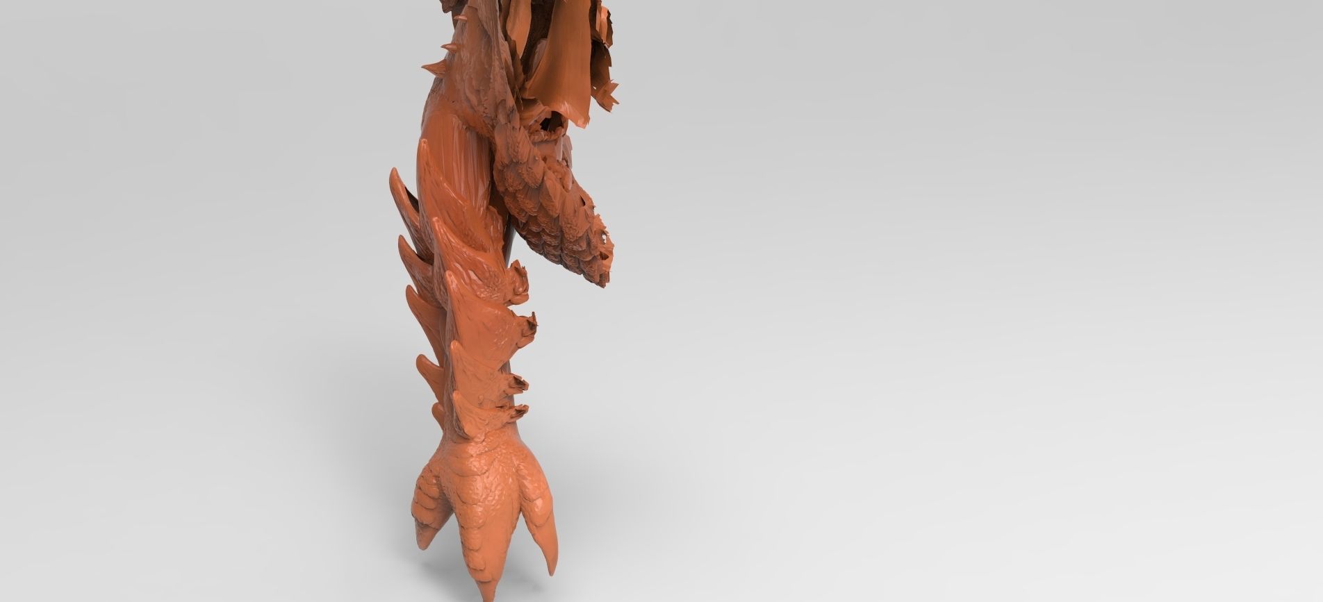 Dragon claw leg 3D model | CGTrader