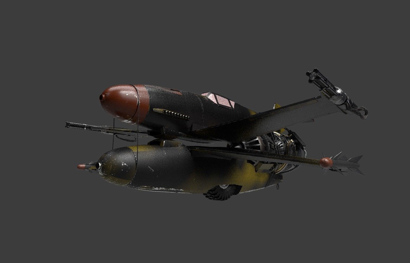 Fictional German airplane model 3D model | CGTrader