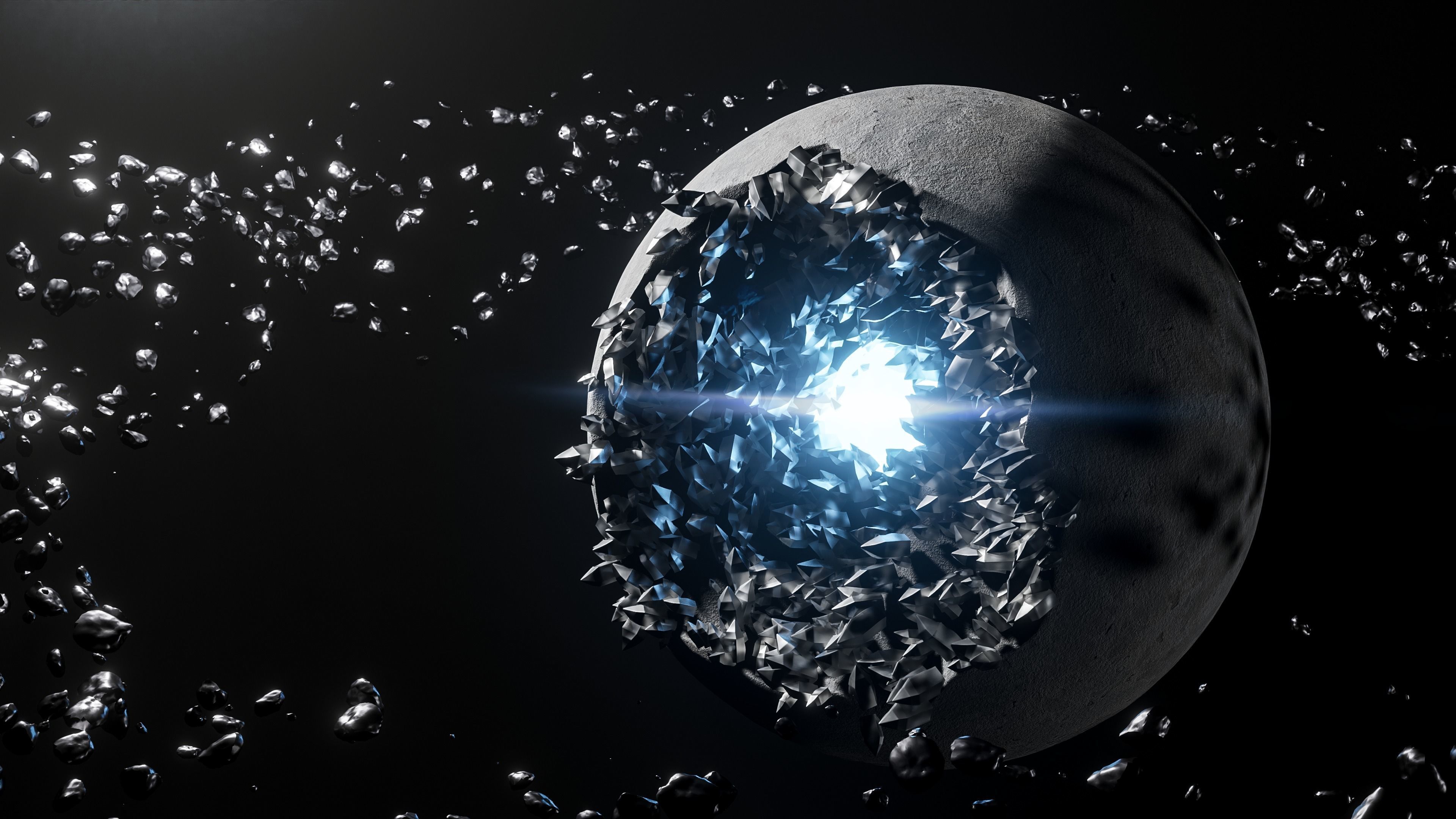 Silver Titan-planet 3D model | CGTrader