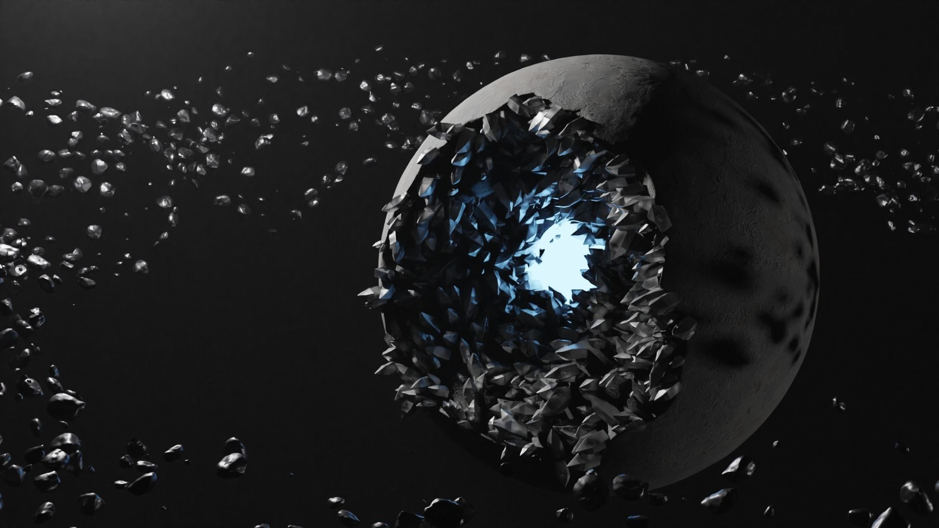 Silver Titan-planet 3D model | CGTrader