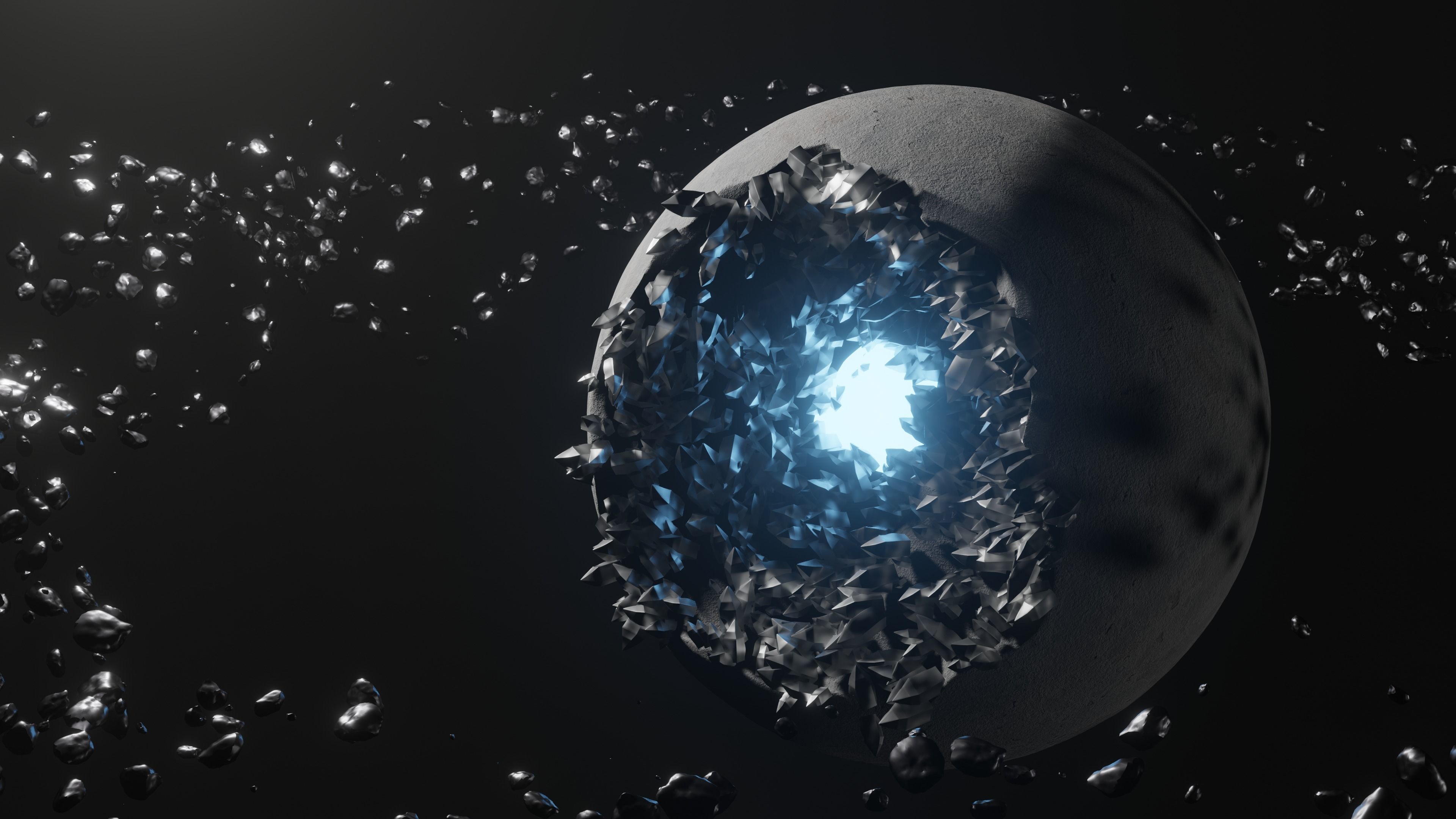 Silver Titan-planet 3D model | CGTrader