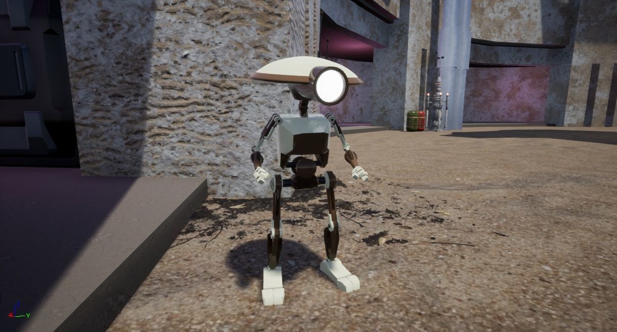 PIT DROID Star Wars free 3D model animated rigged | CGTrader