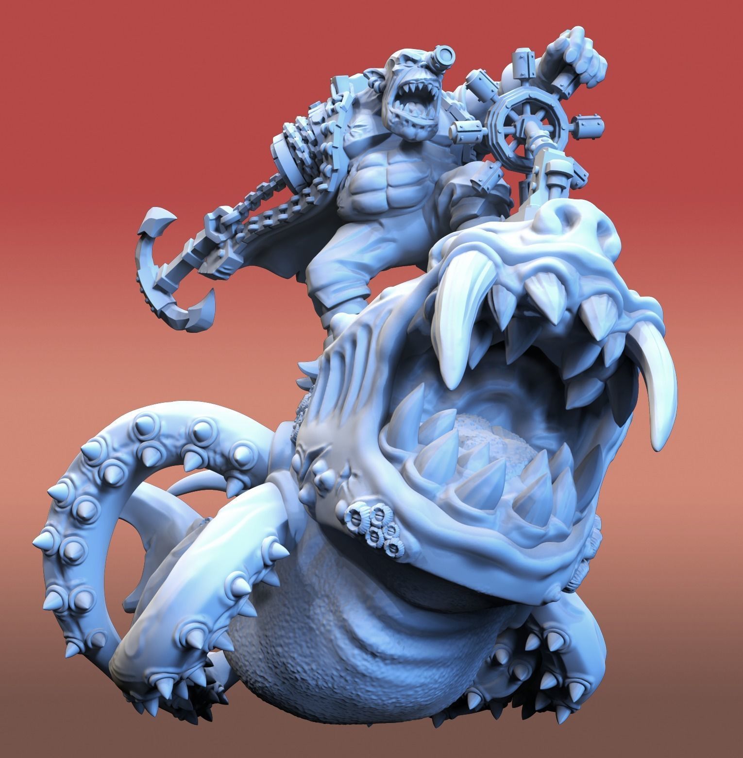Da Great Sea Squig and Kaptin Krabstikk 3D model 3D printable | CGTrader
