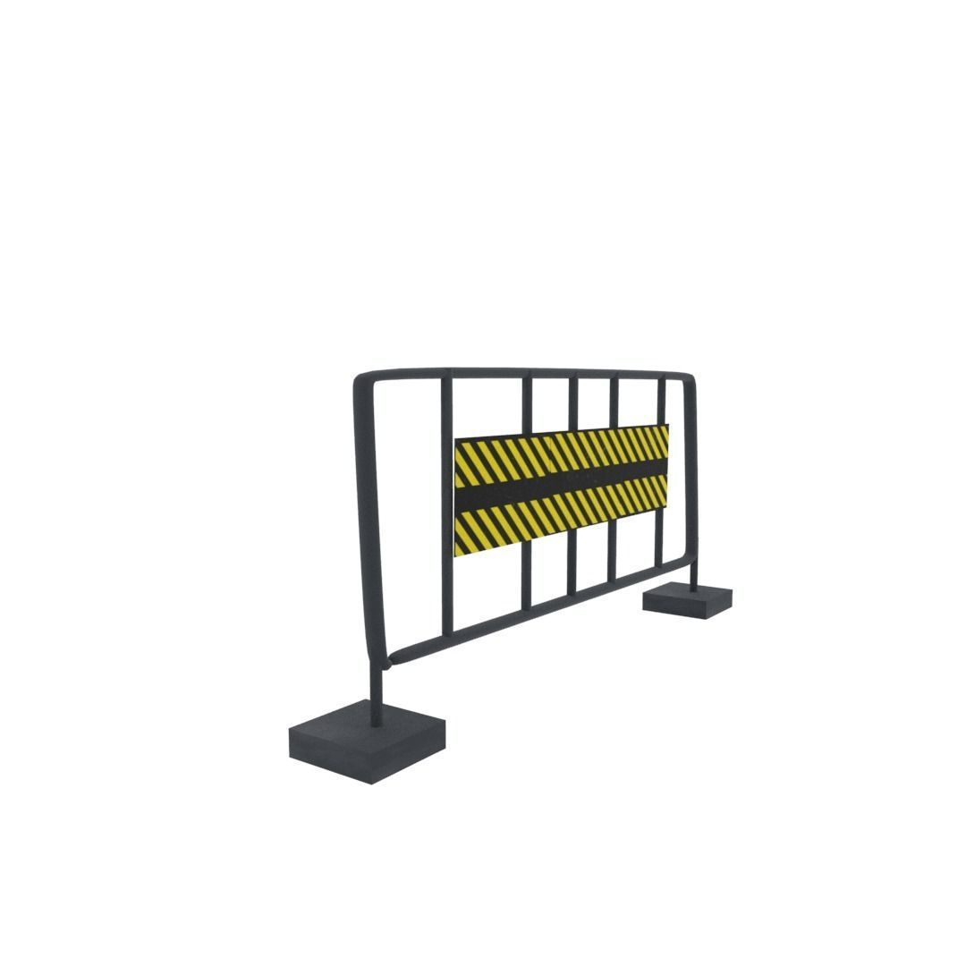 Barricade free VR / AR / low-poly 3D model | CGTrader
