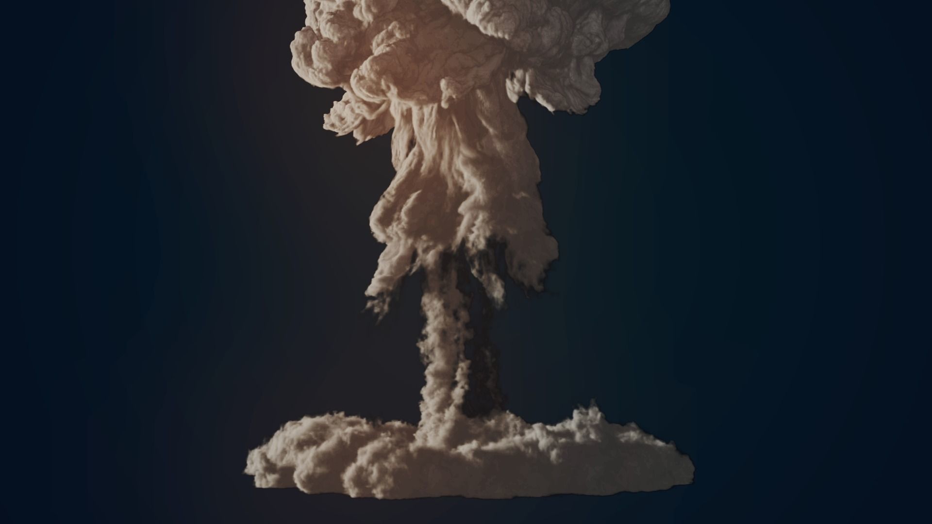 Nuke Explosion 3D model animated | CGTrader
