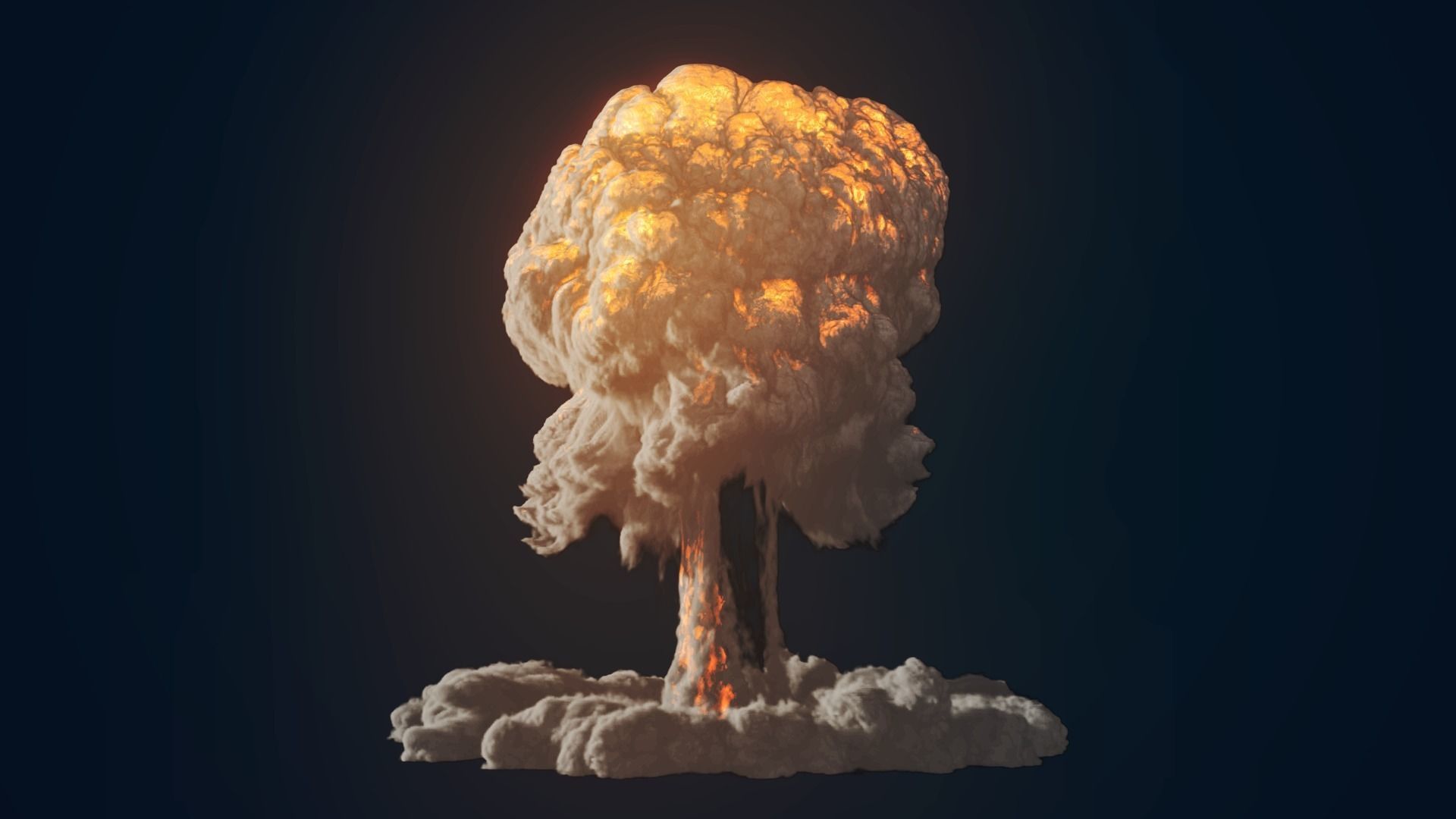 Nuke Explosion 3D model animated | CGTrader