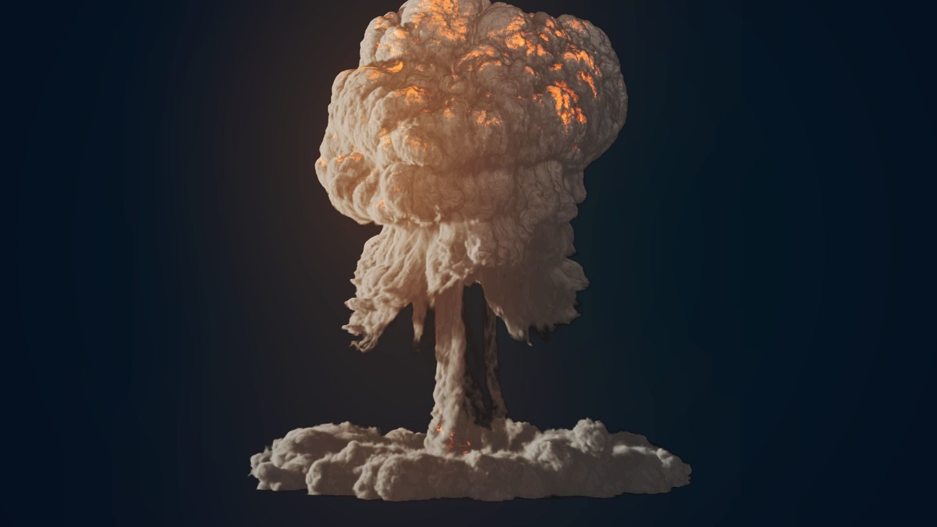 Nuke Explosion 3D model animated | CGTrader