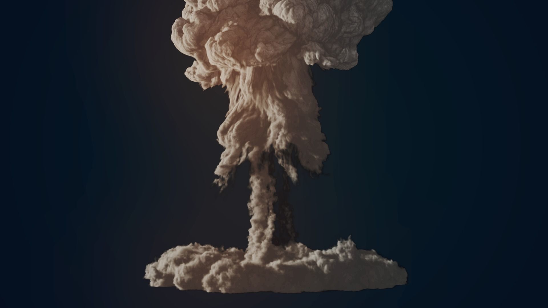 Nuke Explosion 3D model animated | CGTrader