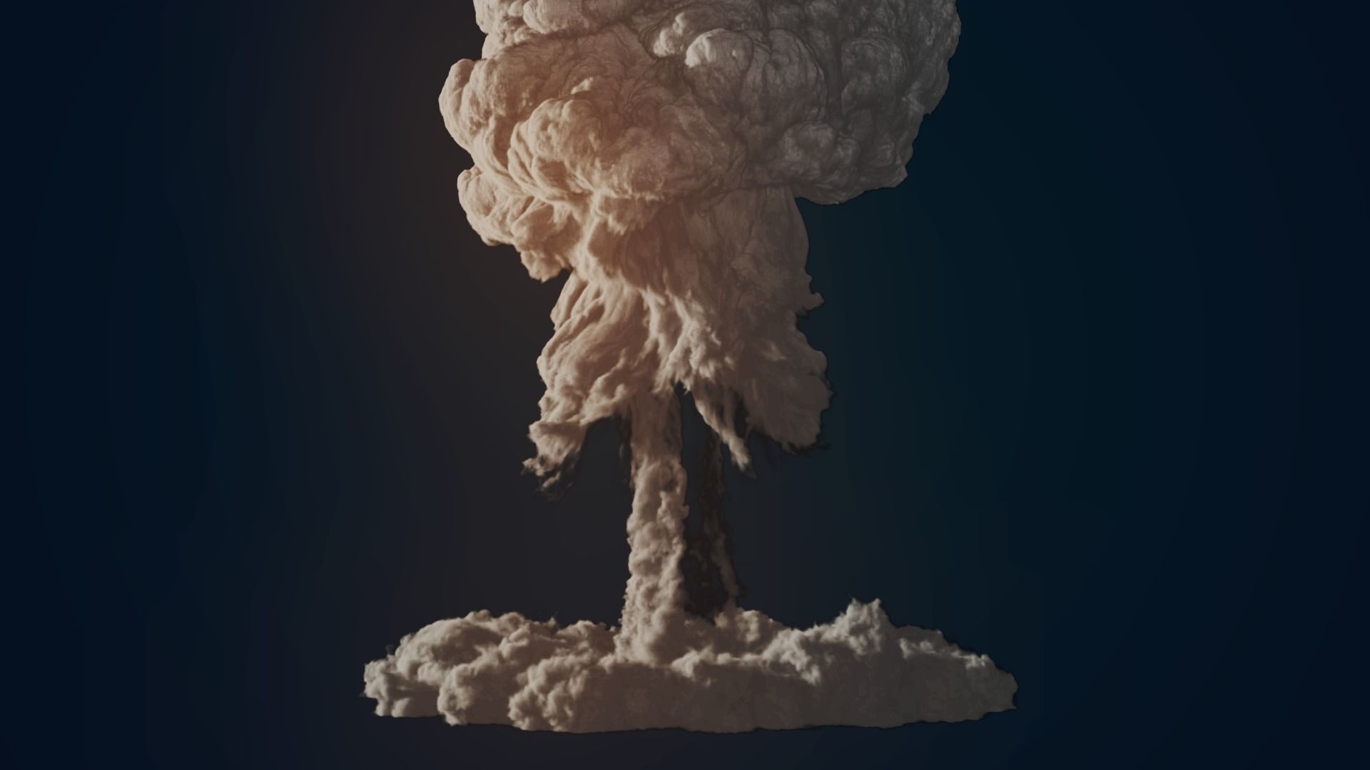 Nuke Explosion 3D model animated | CGTrader