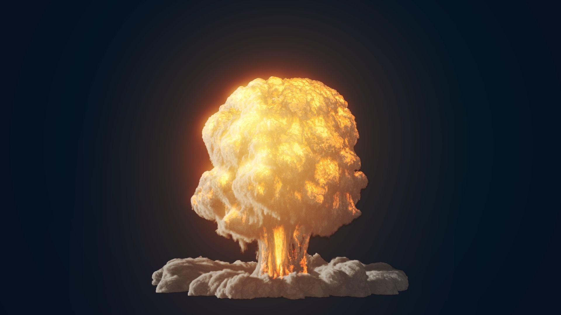 Nuke Explosion 3D model animated | CGTrader