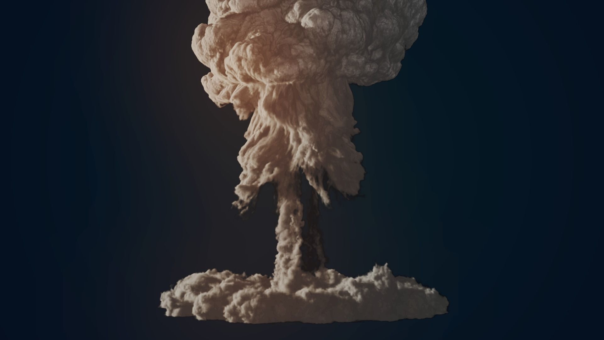 Nuke Explosion 3D model animated | CGTrader