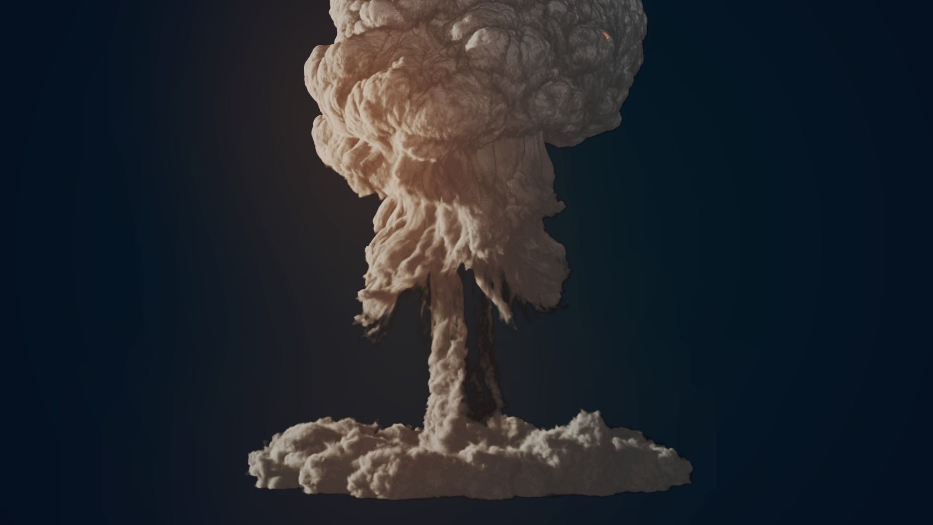 Nuke Explosion 3D model animated | CGTrader