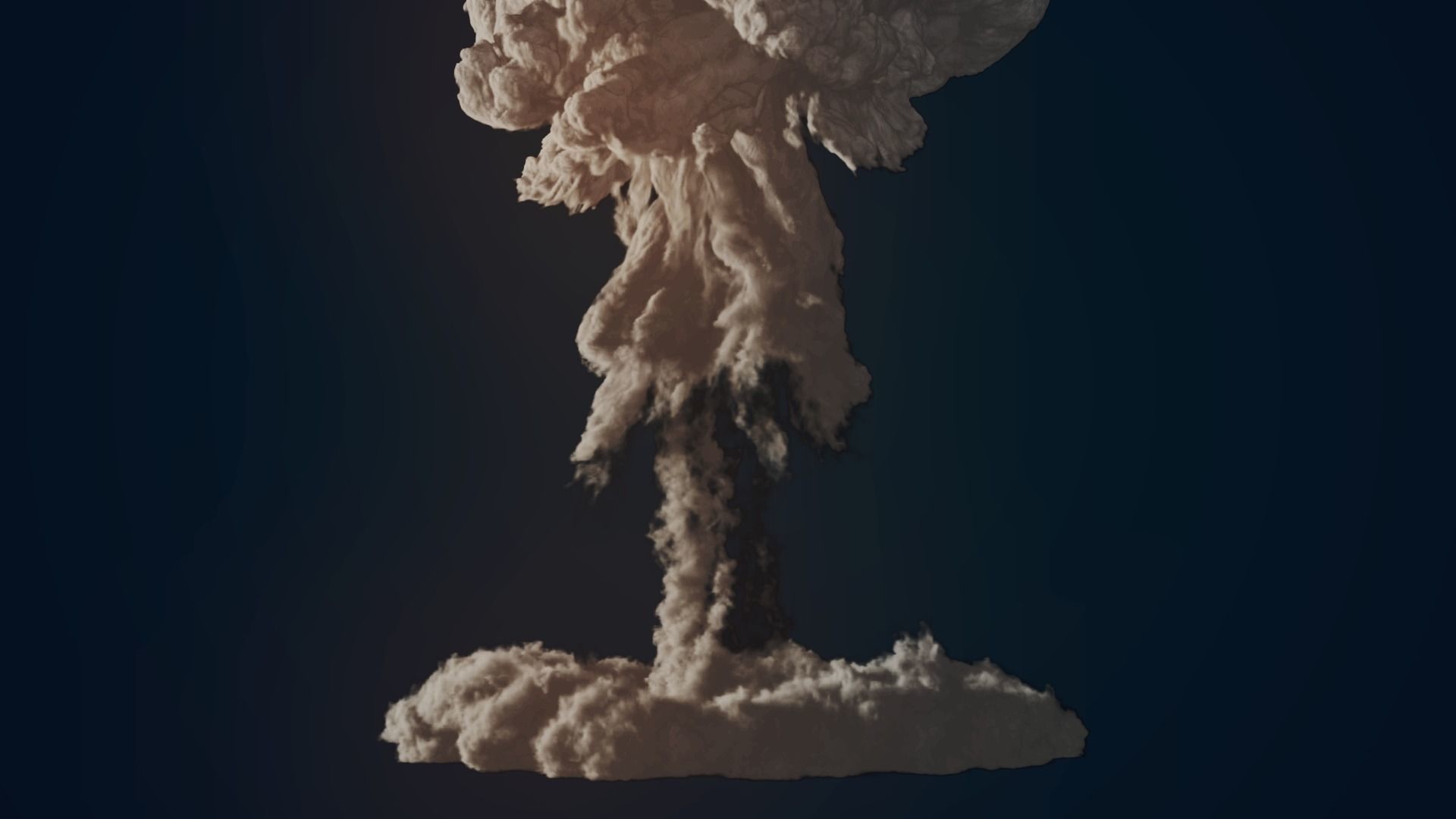 Nuke Explosion 3D model animated | CGTrader
