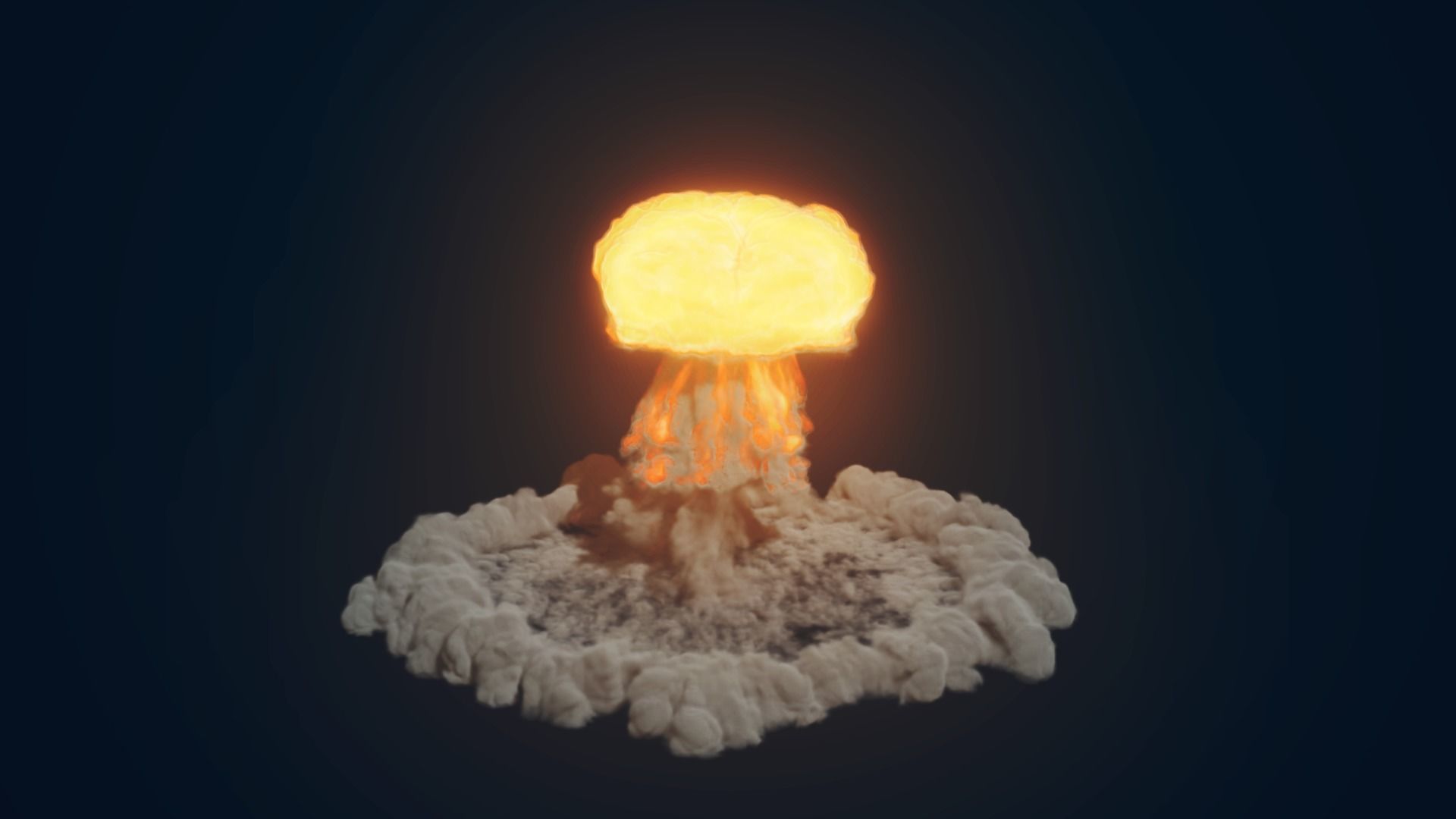 Nuke Explosion S 3D model animated | CGTrader