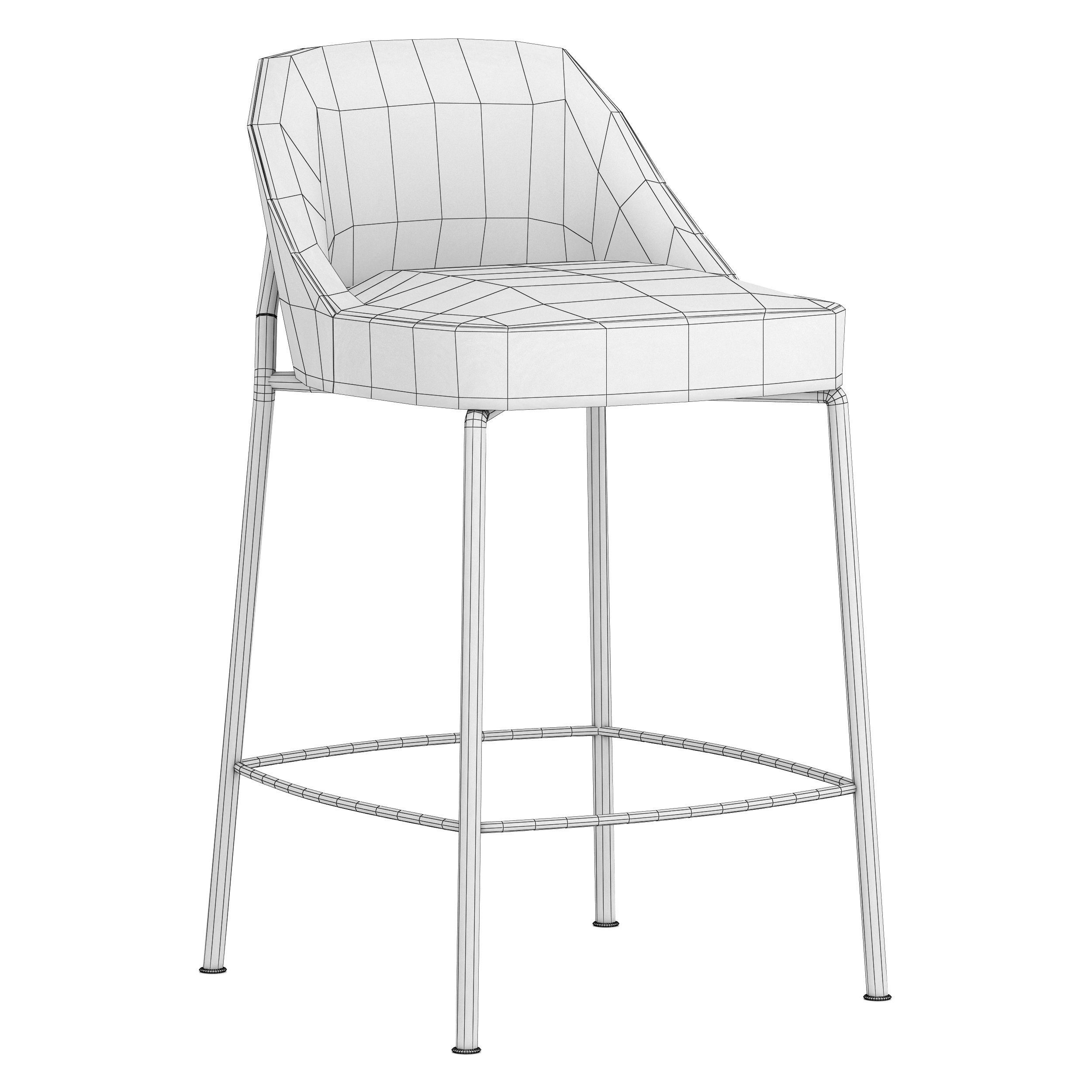 Flexform Marley stool 3D model | CGTrader