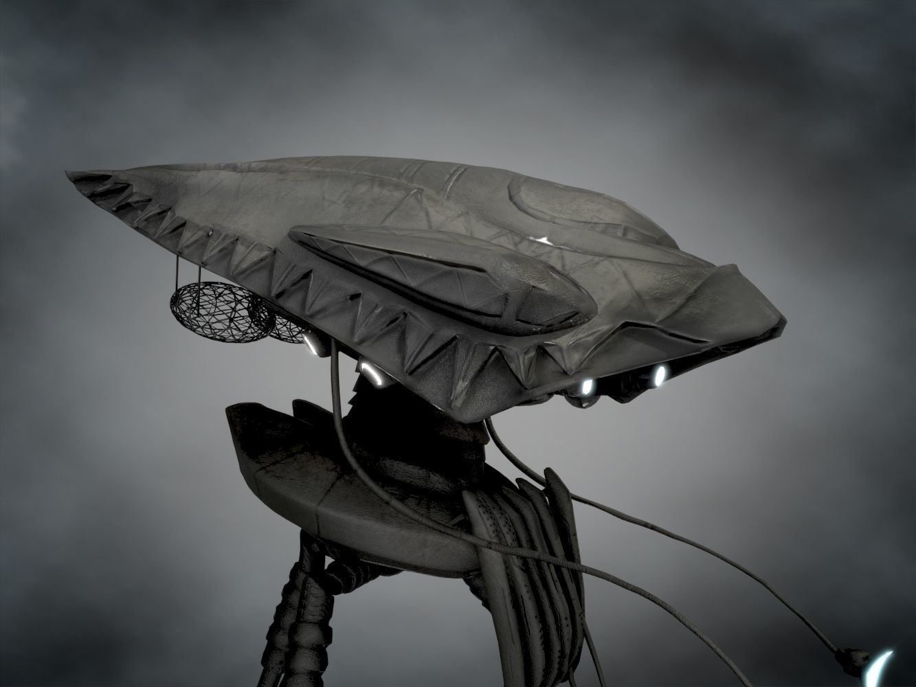 3D model Alien from War of the Worlds VR / AR / low-poly rigged | CGTrader