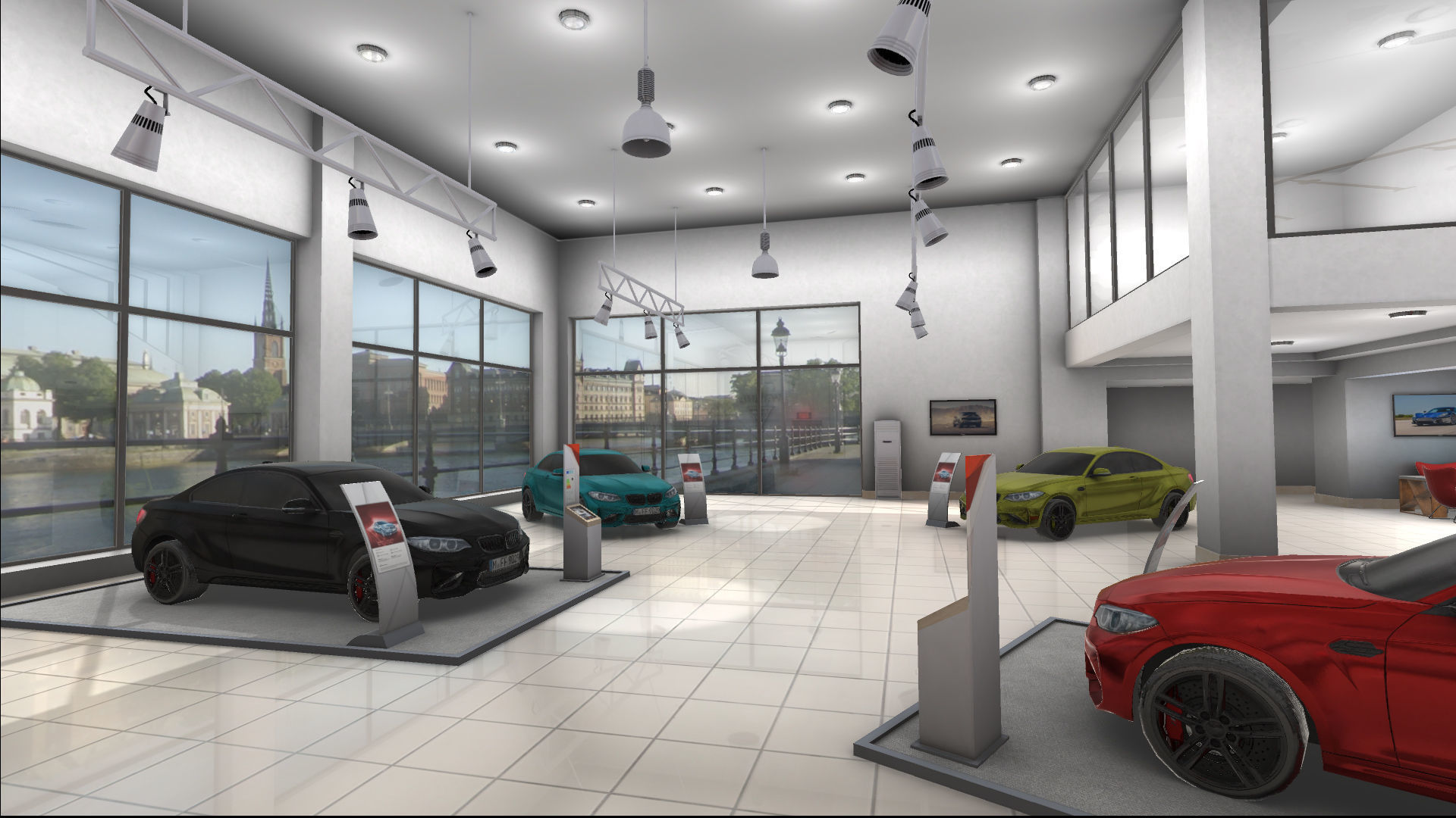 3D model Realistic Car Garage Showroom VR / AR / low-poly | CGTrader