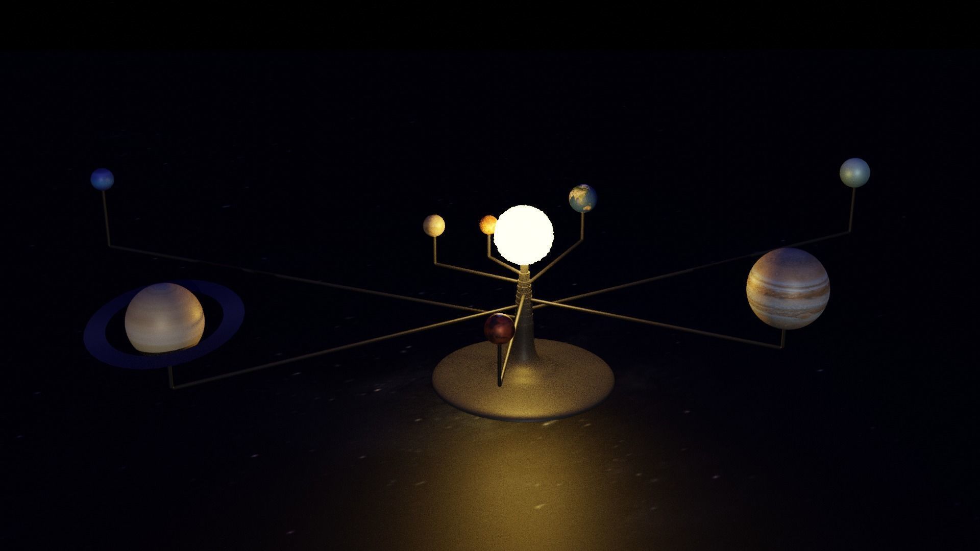 Solar system model 3D model | CGTrader