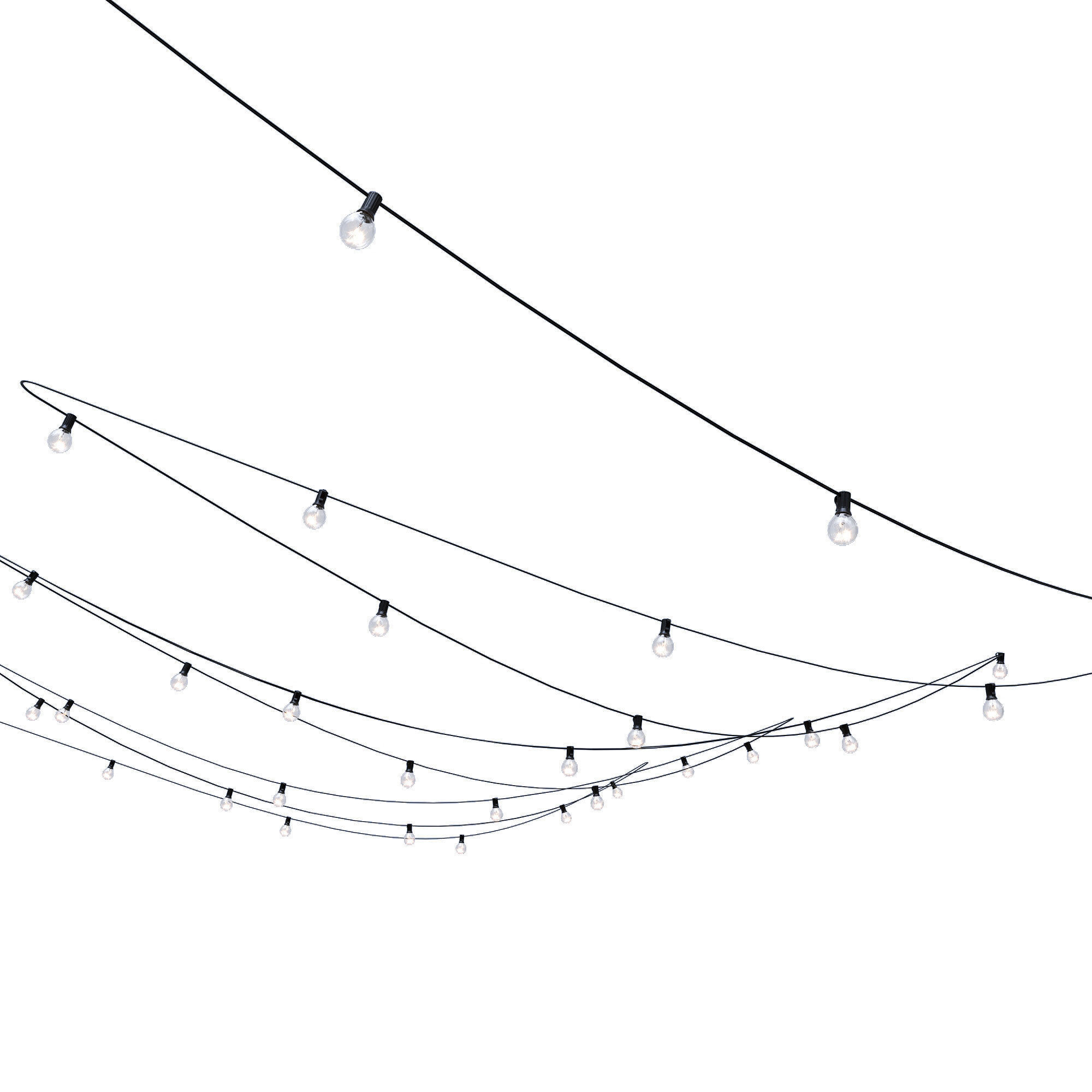 Outdoor String Lights 3D model | CGTrader