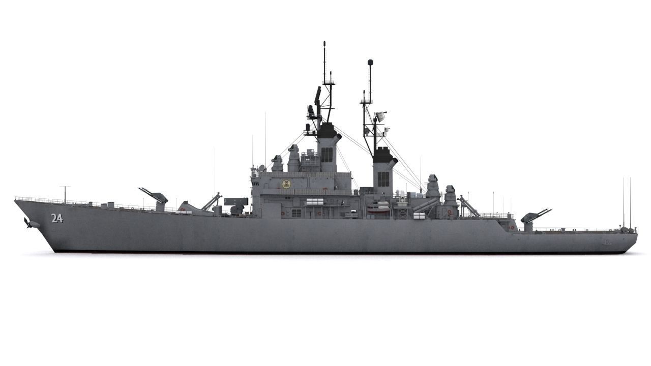 3D model CG 24 - USS Reeves VR / AR / low-poly | CGTrader