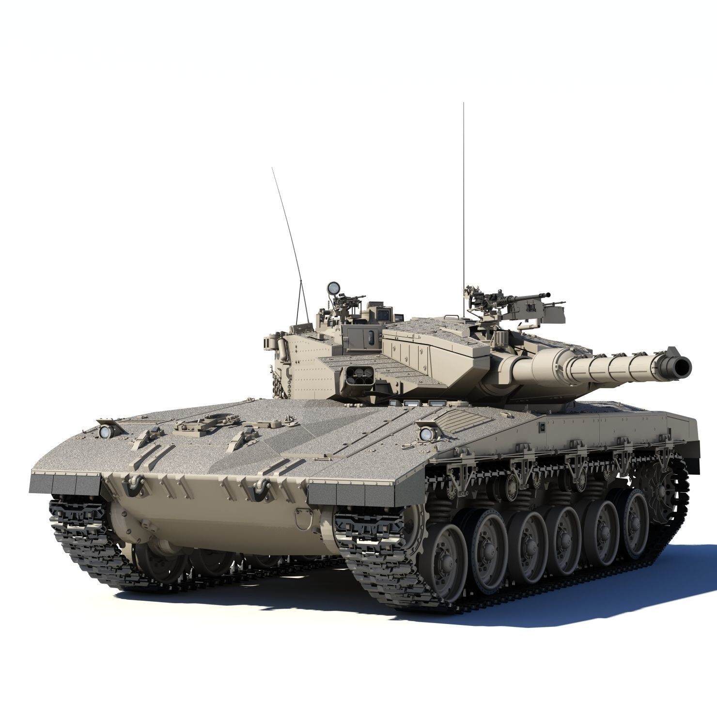 Merkava Mk-3B 3D model animated | CGTrader