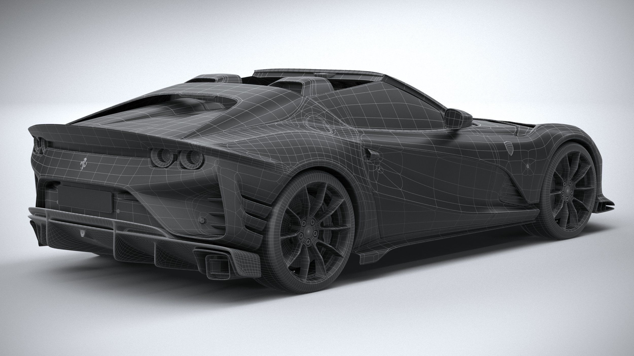 Ferrari 812 Competizione Aperta 2021 3D model | CGTrader