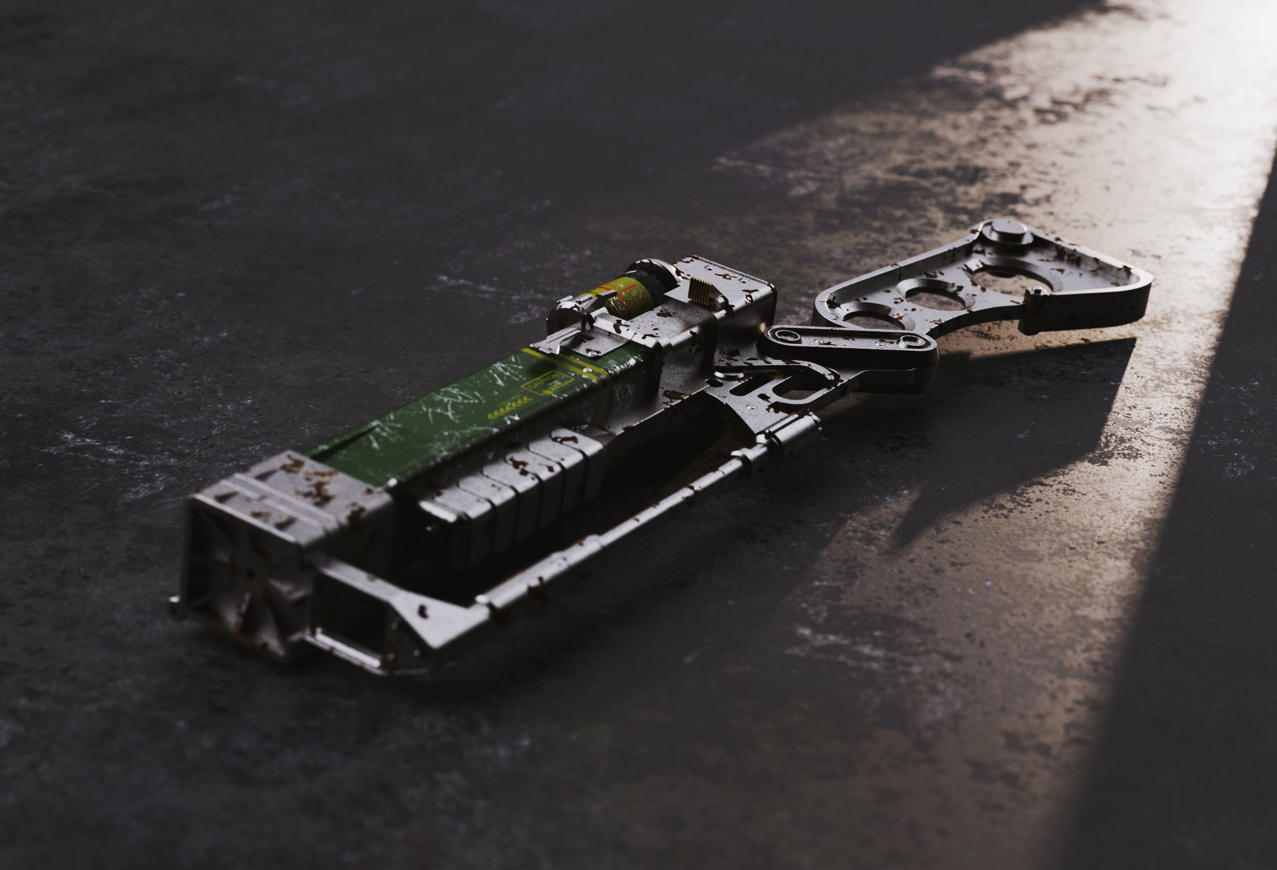 Fallout Laser Rifle 3D model 3D printable | CGTrader