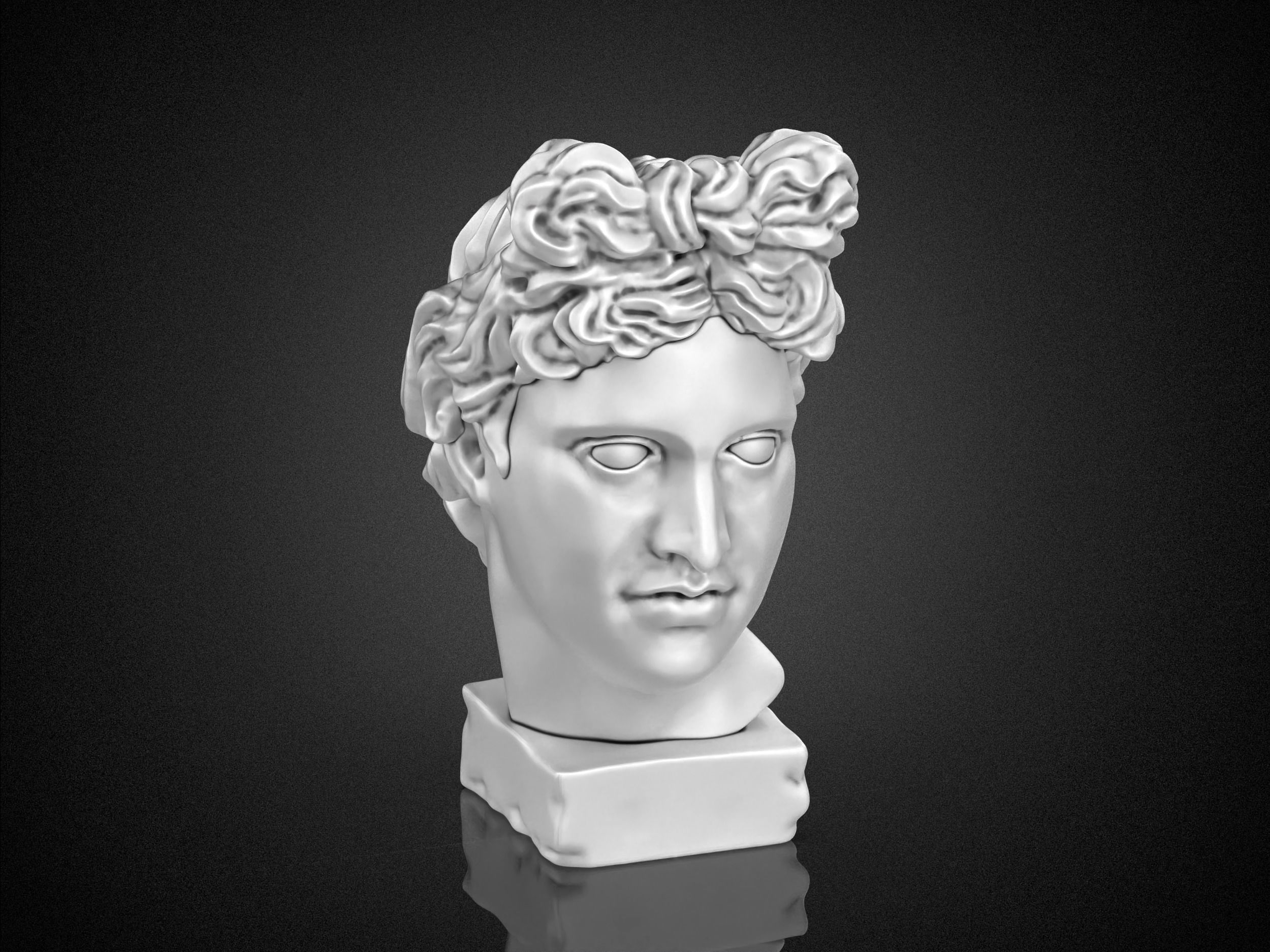 Apollo head 3D model 3D printable | CGTrader