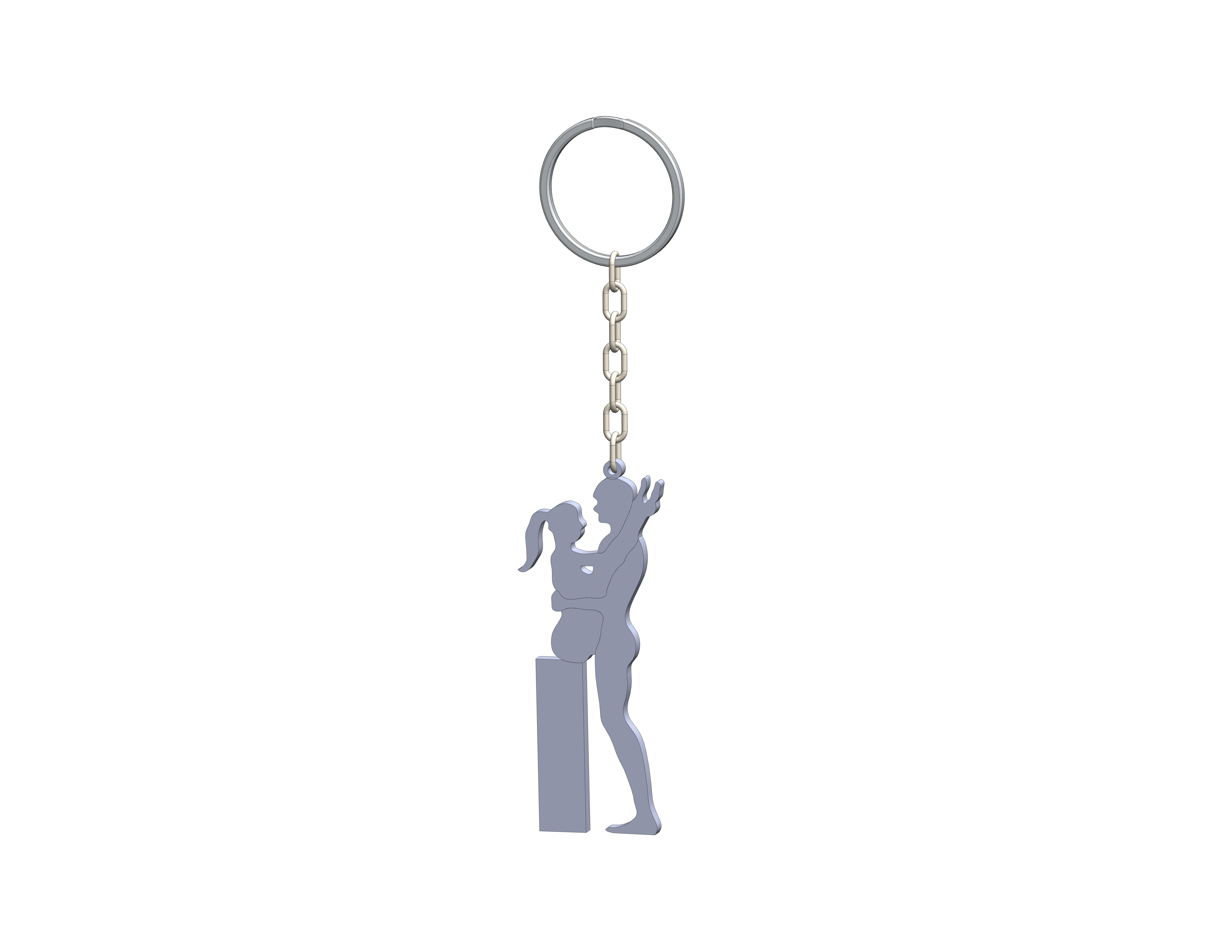 Solidworks New Adult Sex Positions Key Ring 3d Model 3d Printable