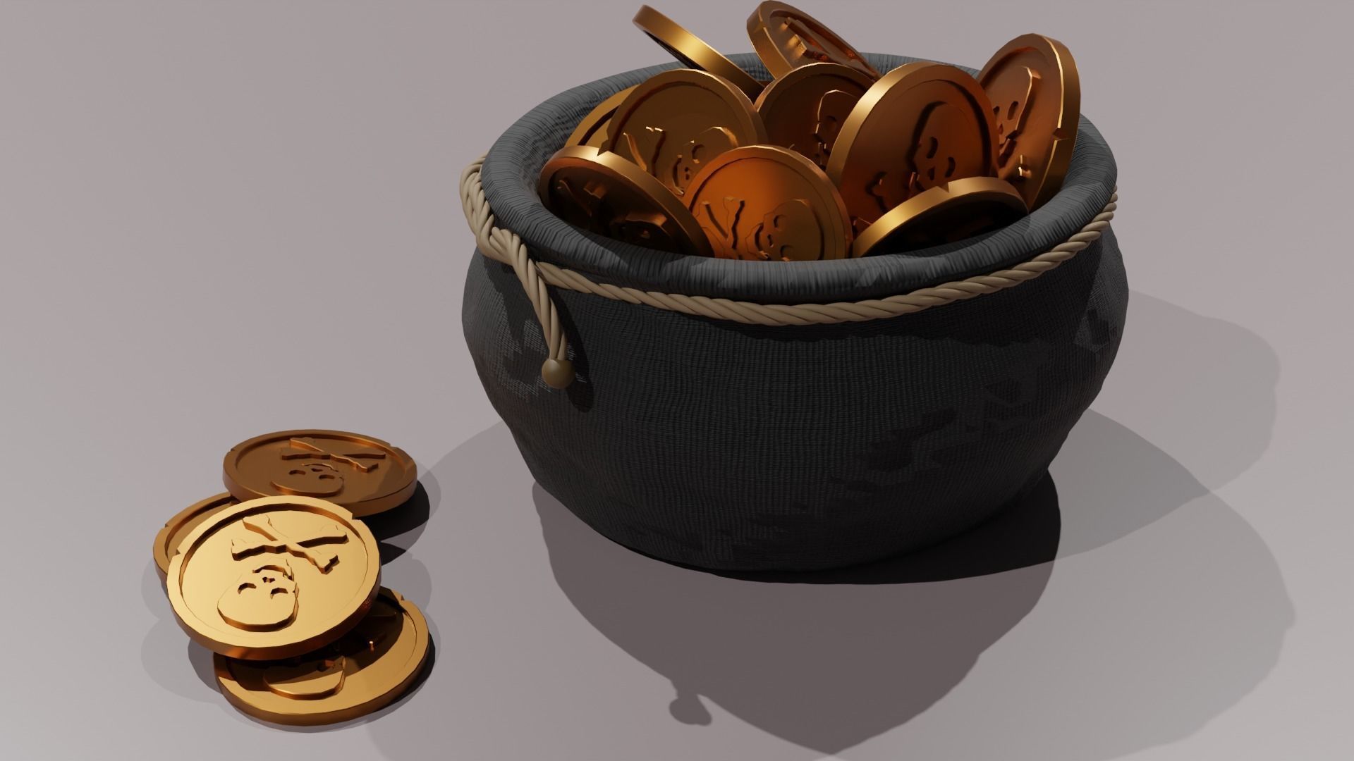 Coin purse free VR / AR / low-poly 3D model | CGTrader