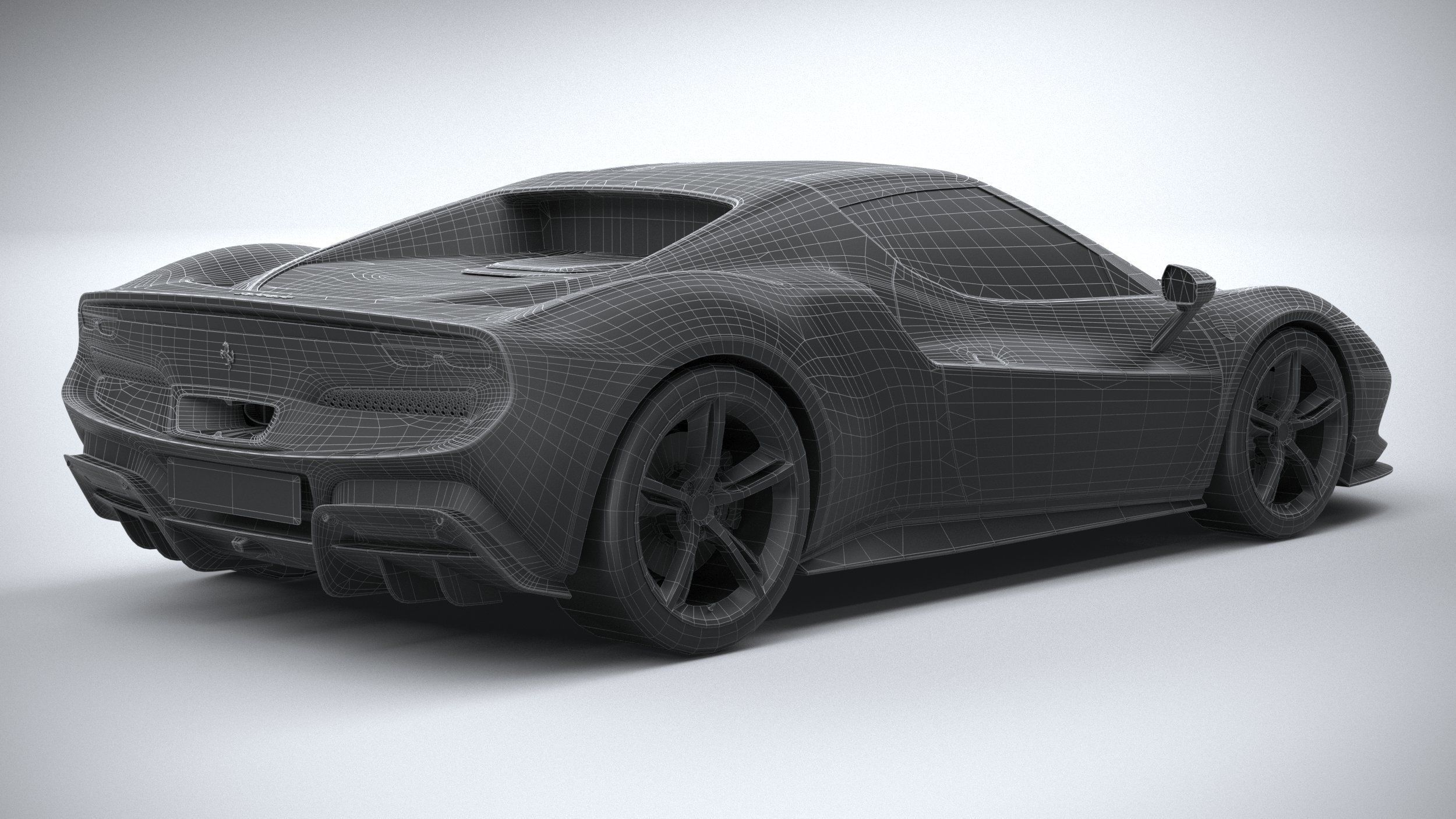 Ferrari 296 GTB 2022 LowPoly 3D model | CGTrader