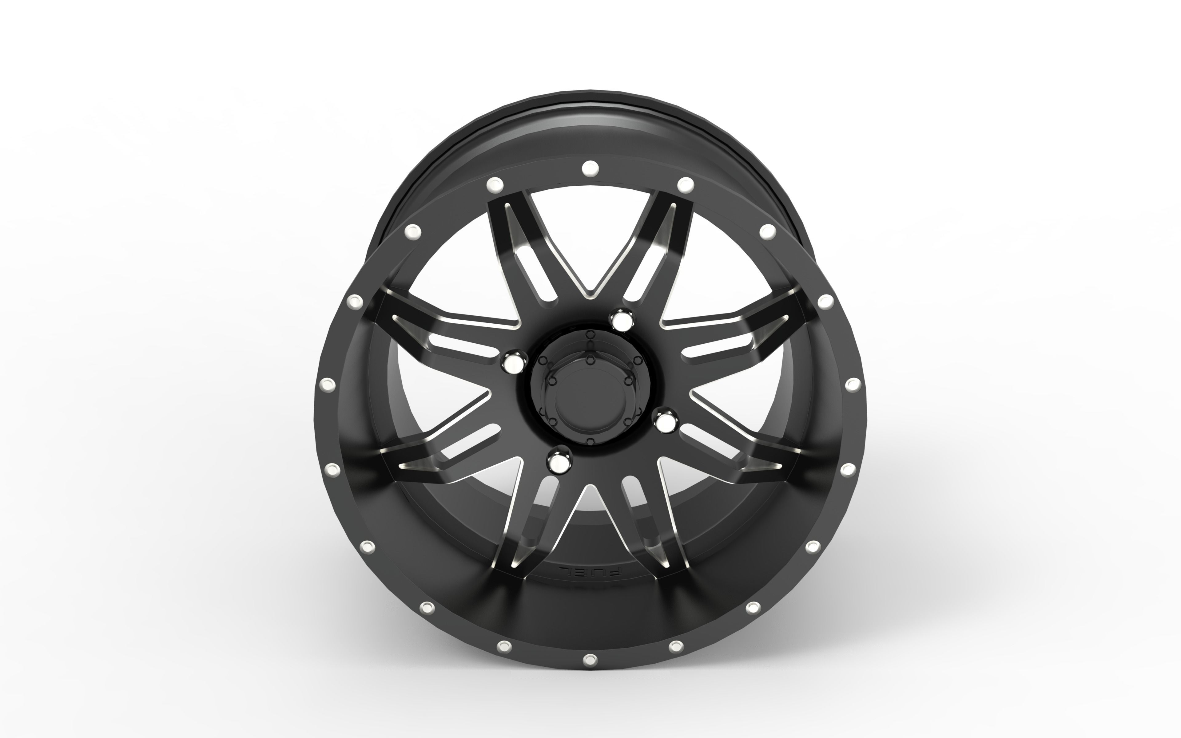 LETHAL D 567 UTV BLACK AND MILLED 4 LUGS 3D model 3D printable | CGTrader