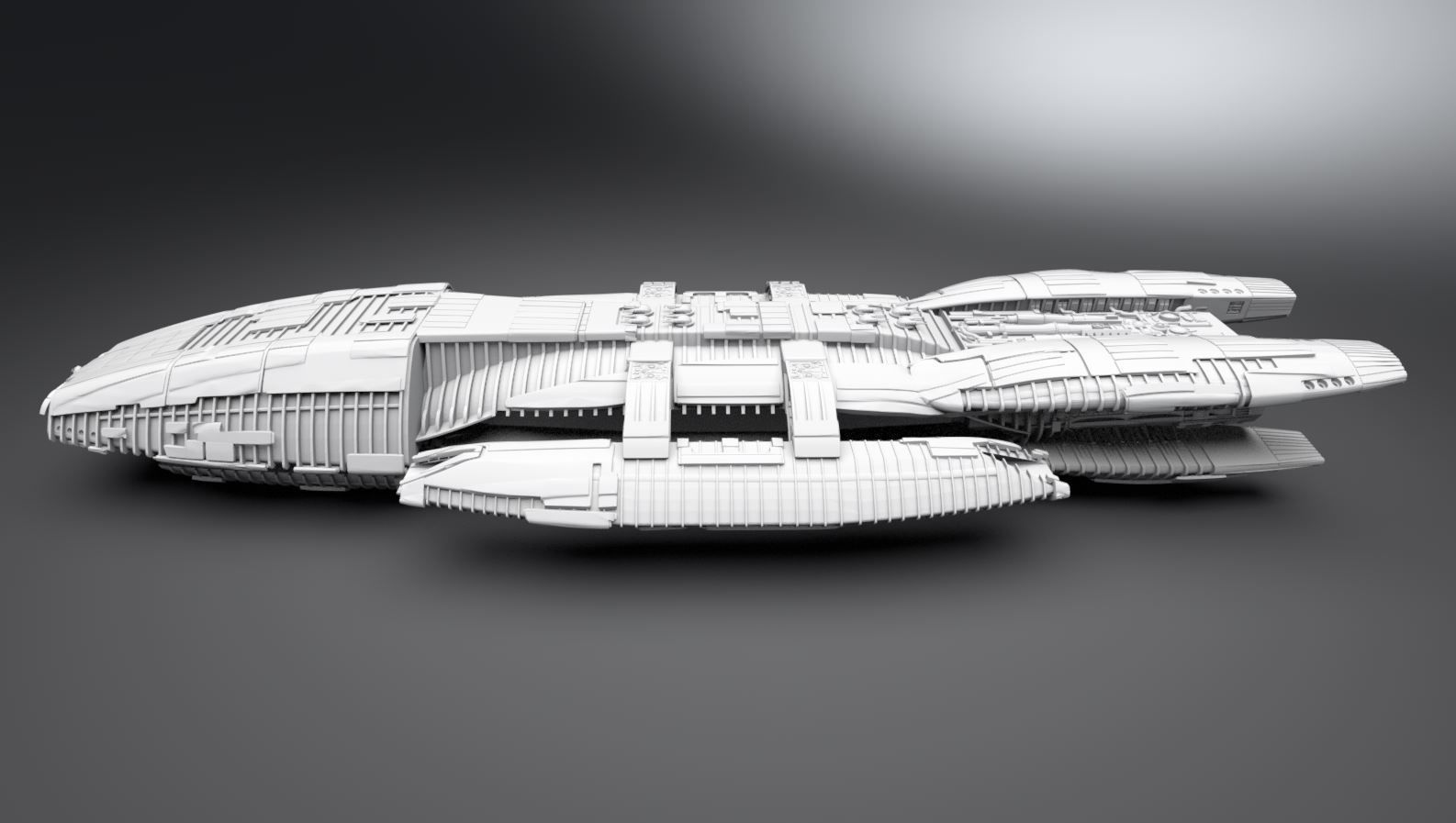 Battlestar Galactica late Scale model 3D model 3D printable | CGTrader