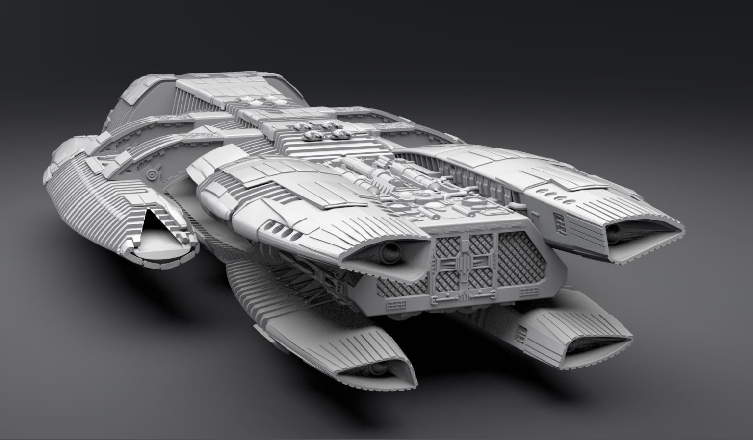 Battlestar Galactica late Scale model 3D model 3D printable | CGTrader