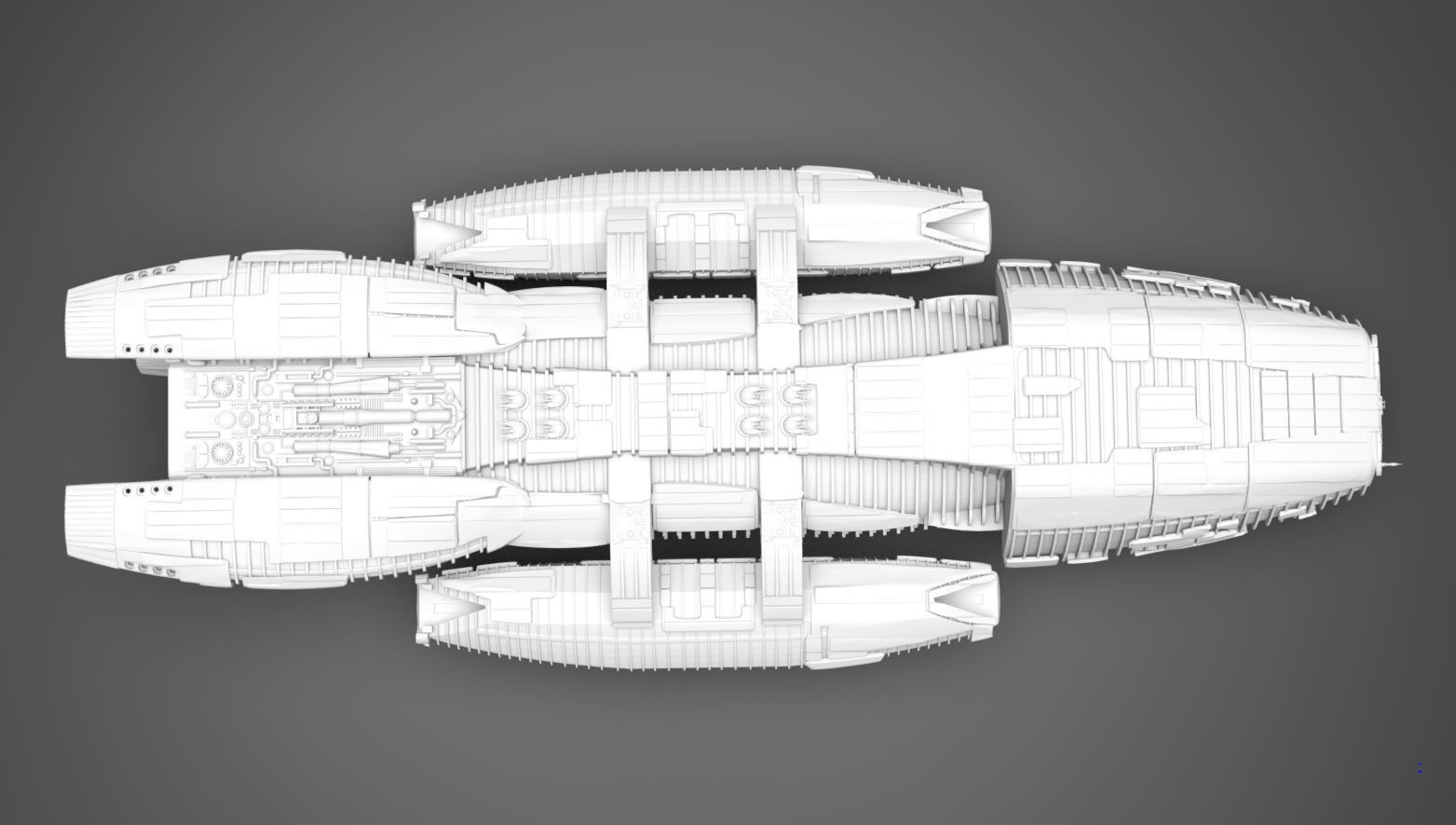Battlestar Galactica late Scale model 3D model 3D printable | CGTrader