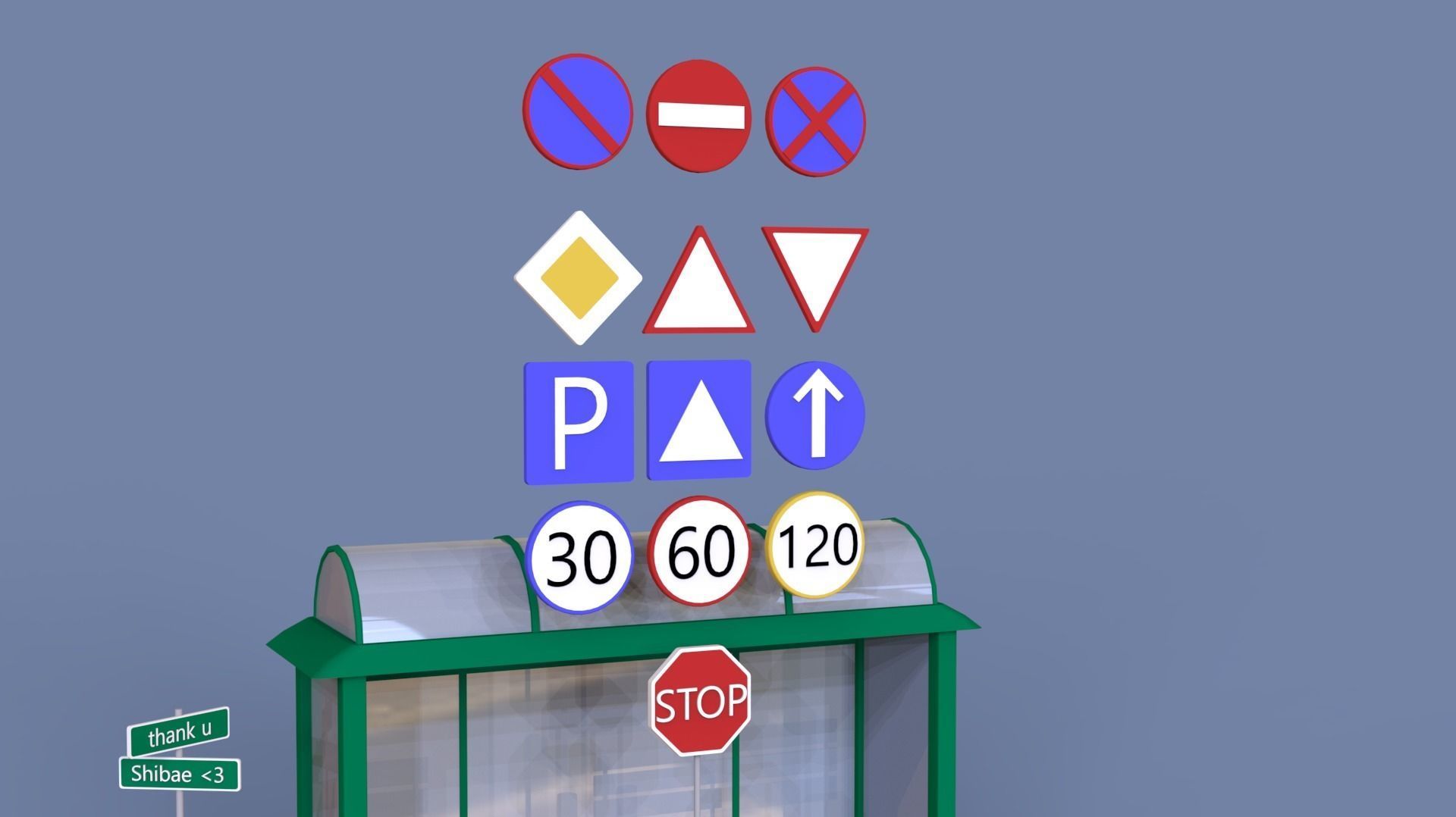 City props Assets for your scene free free 3D model | CGTrader