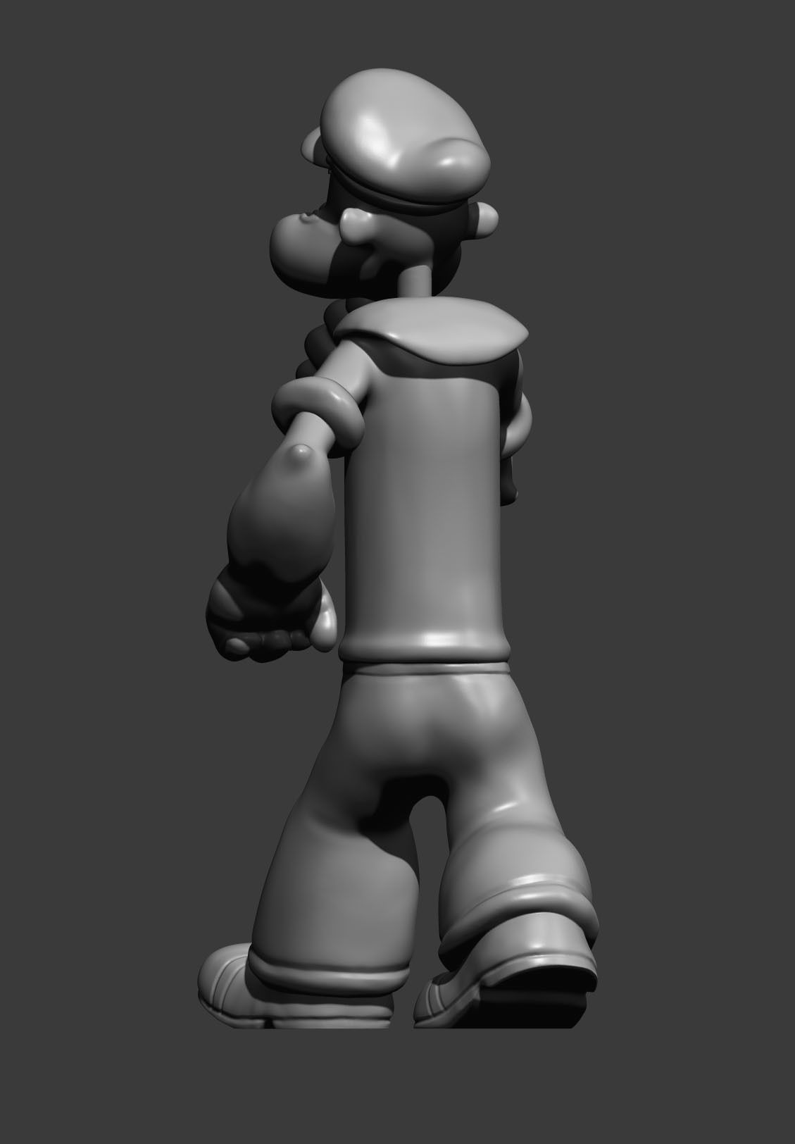 Popeye sailor 3D model 3D printable | CGTrader