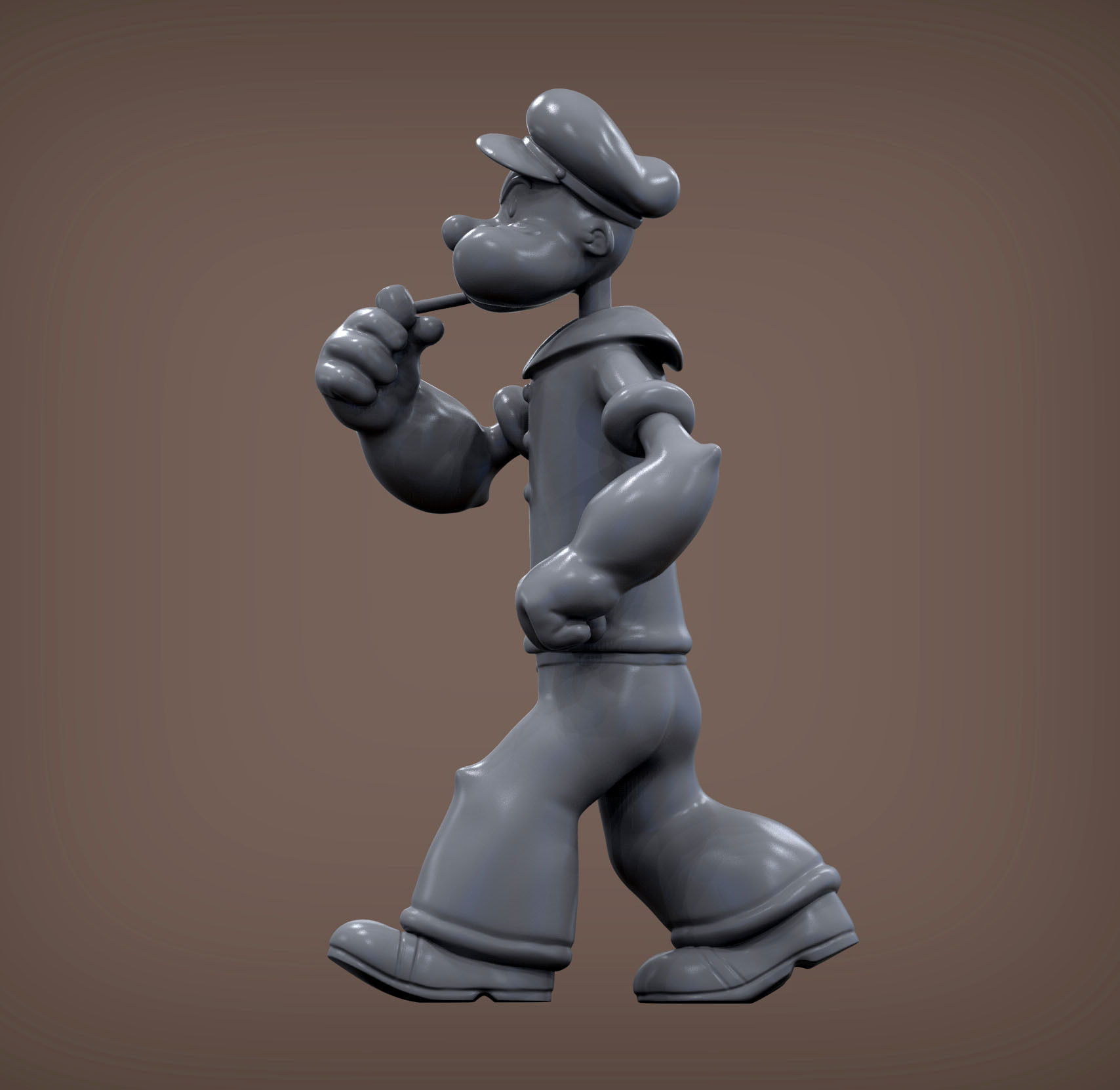 Popeye sailor 3D model 3D printable | CGTrader