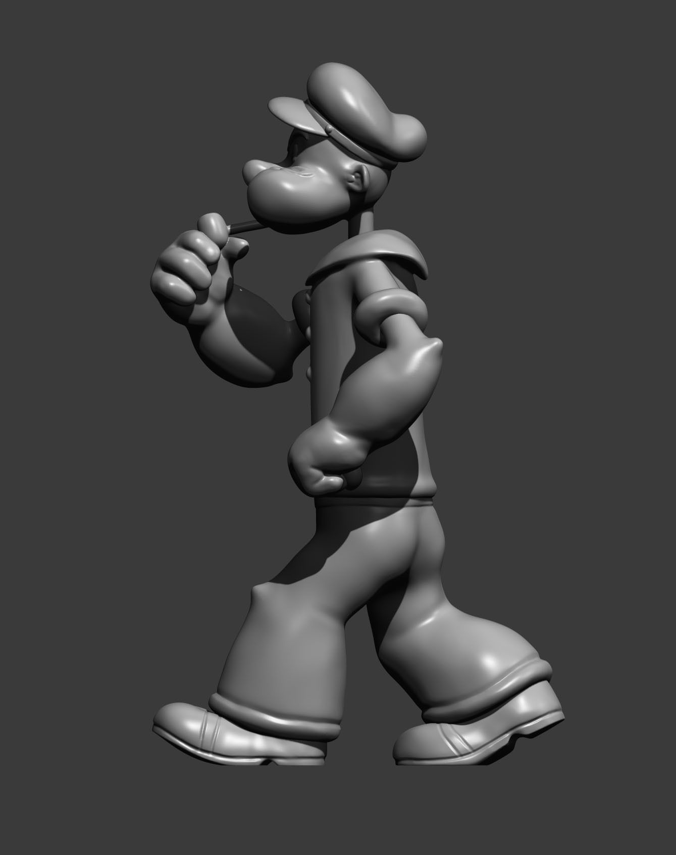Popeye sailor 3D model 3D printable | CGTrader