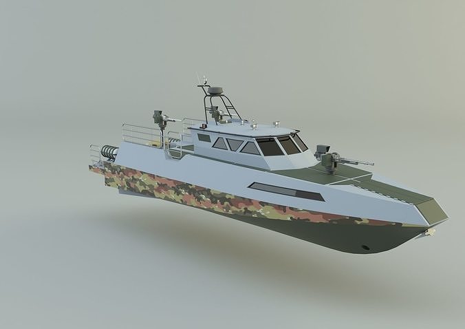assault boat 3d model 3D model | CGTrader
