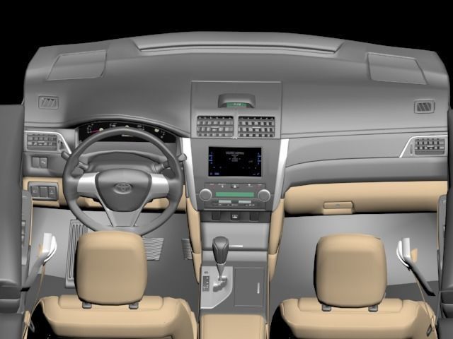 Toyota Camry 2012 with interior 3D model 3D model | CGTrader